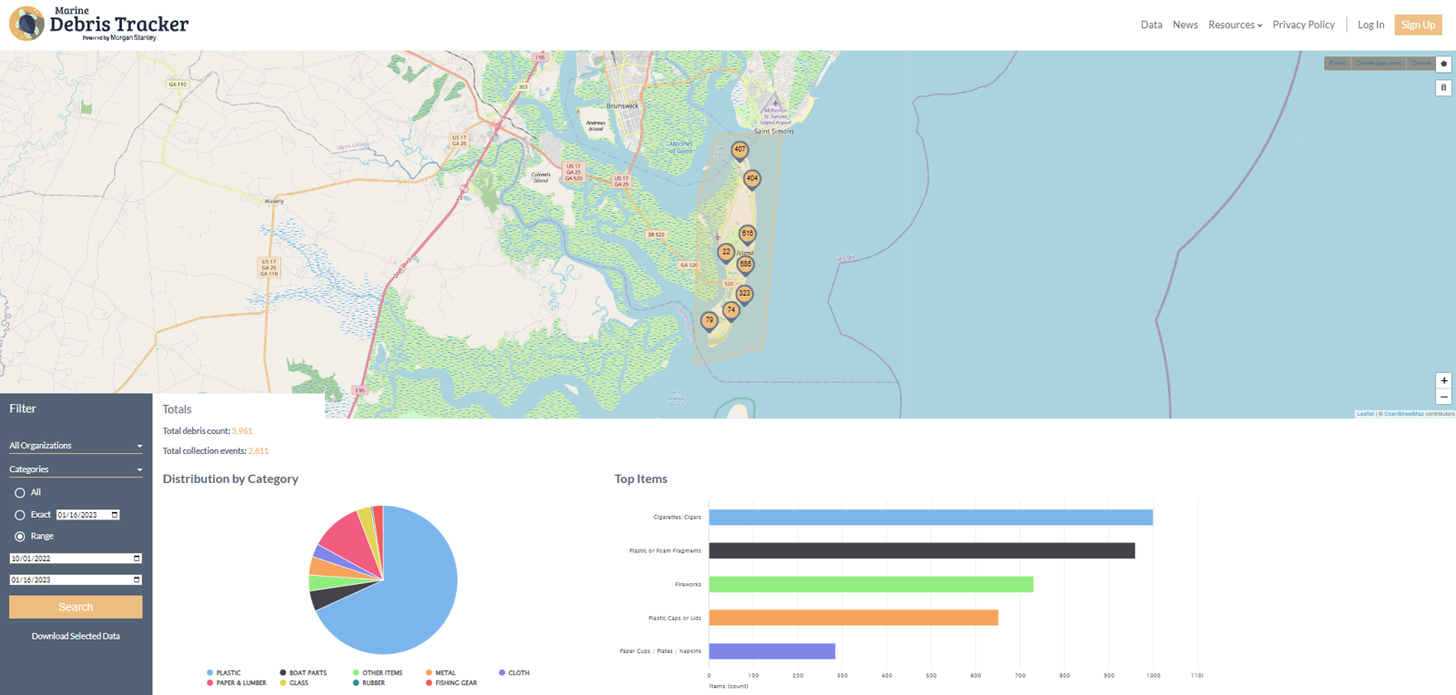 Field Guides: Geofencing Data | Marine Debris Tracker