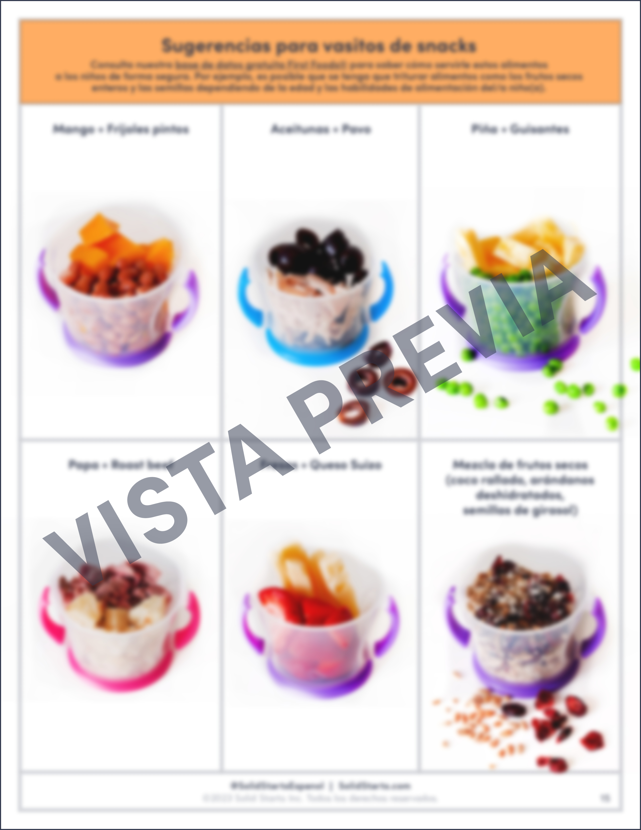 101 Ideas de snacks para niños pequeños - Solid Starts