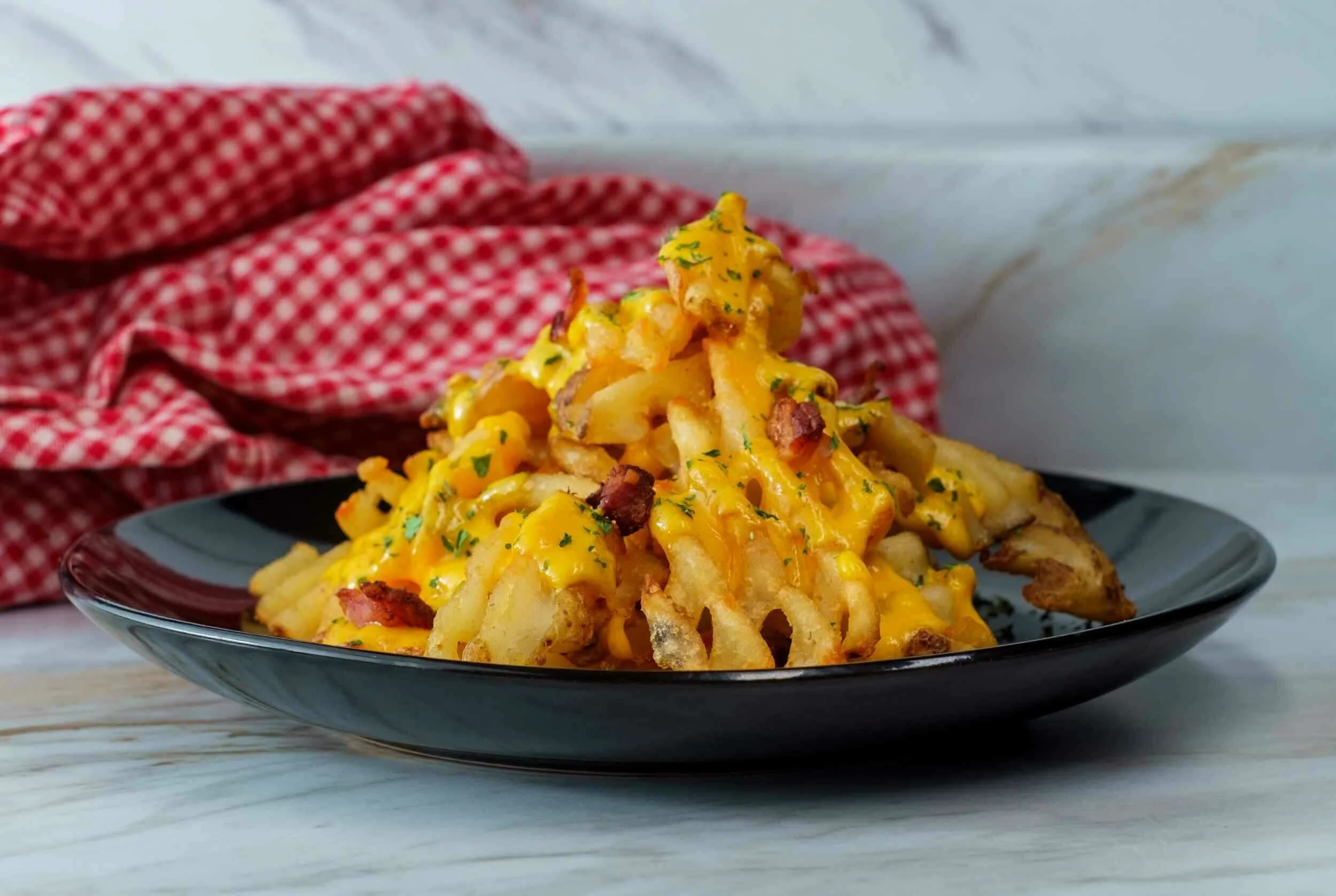 Loaded Waffle Fries | Mama's Cooking