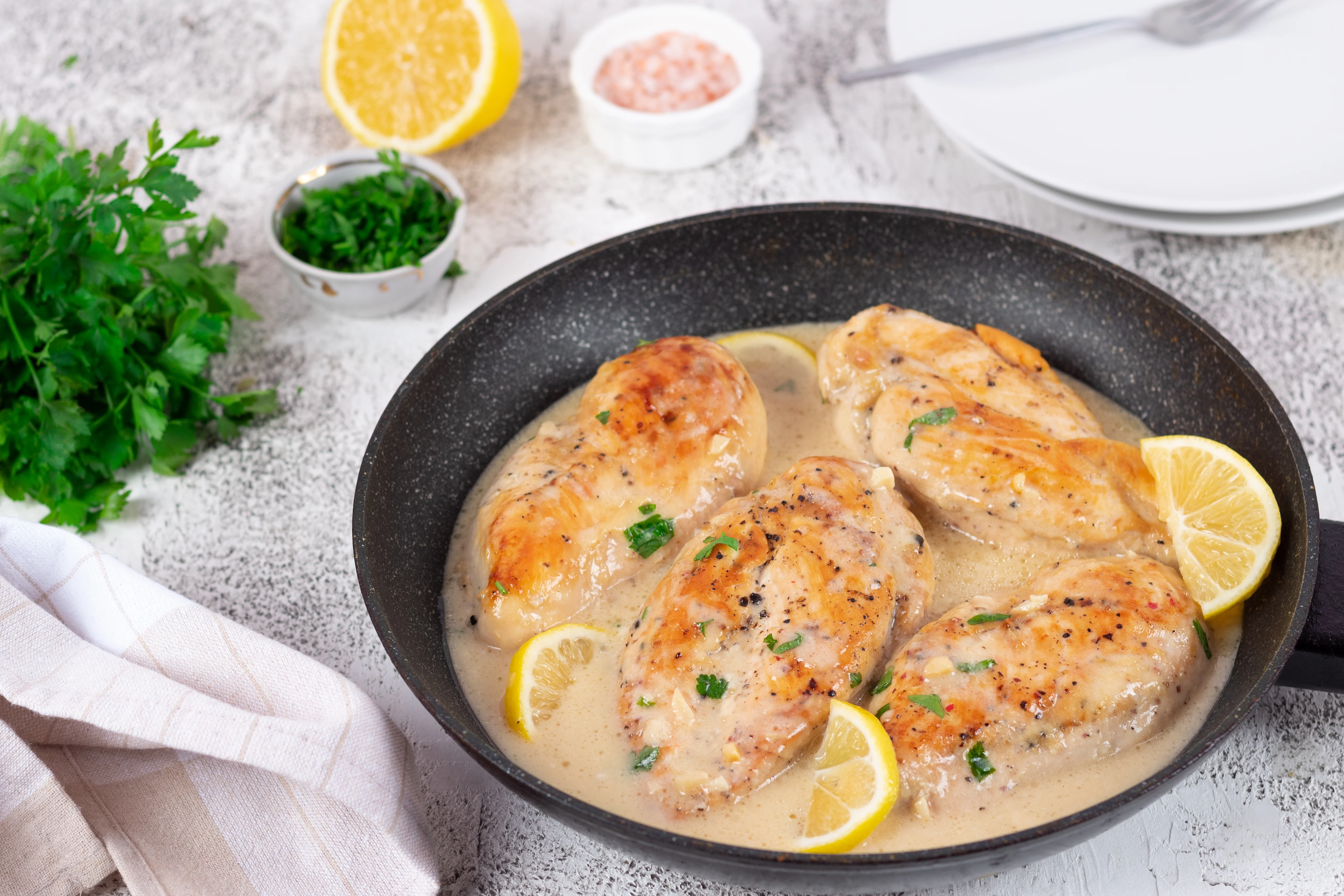Creamy Lemon Pepper Chicken | Command Cooking
