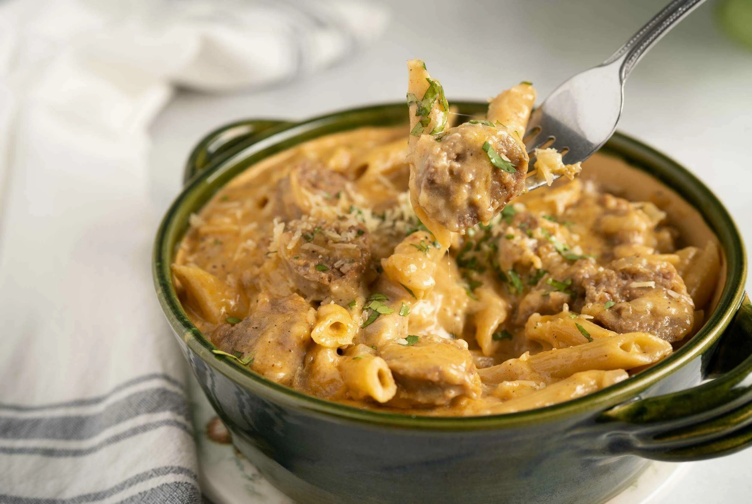 Cheesy Sausage Pasta | Holy Recipe