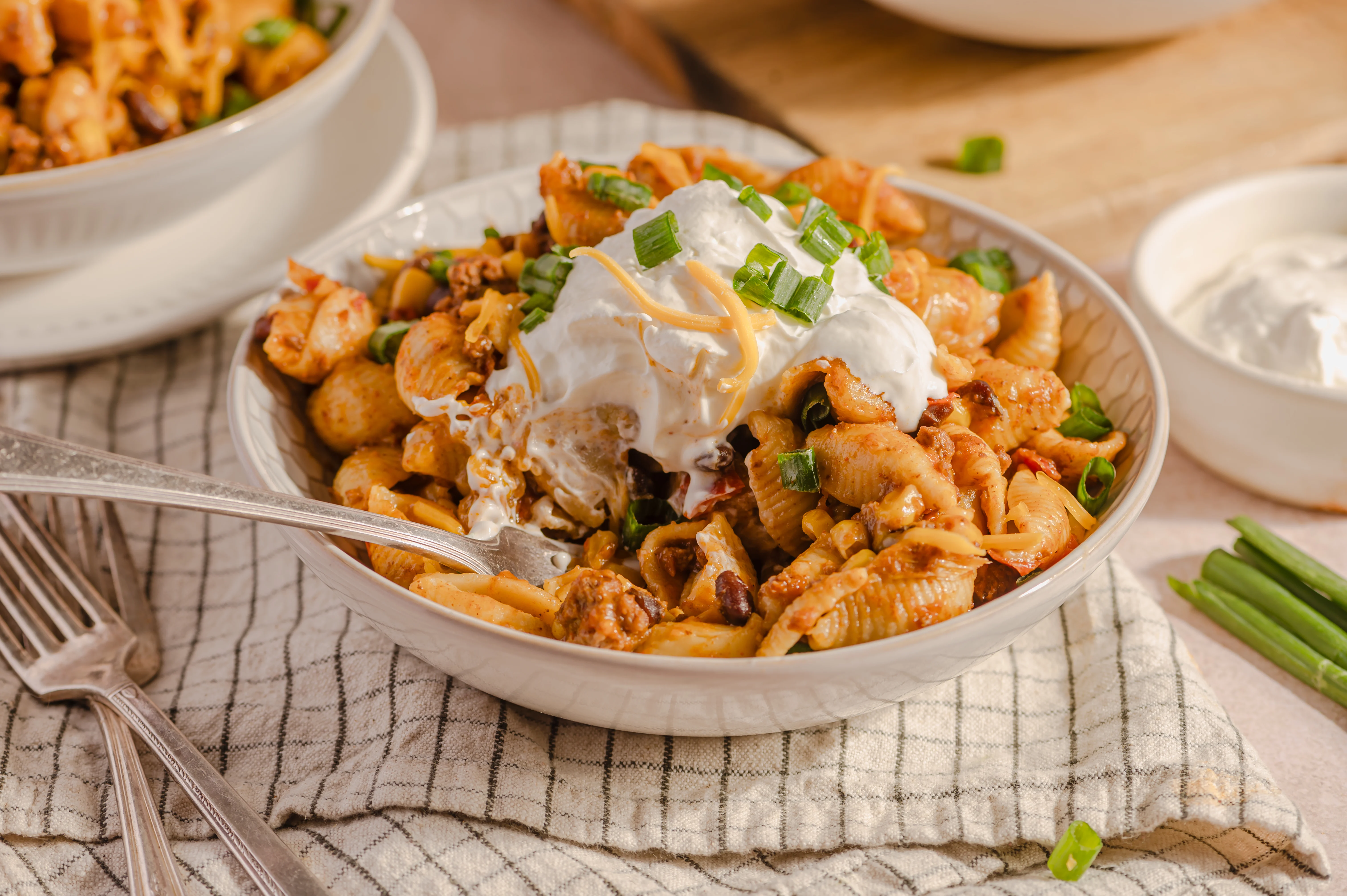 Slow Cooker Taco Pasta | Holy Recipe