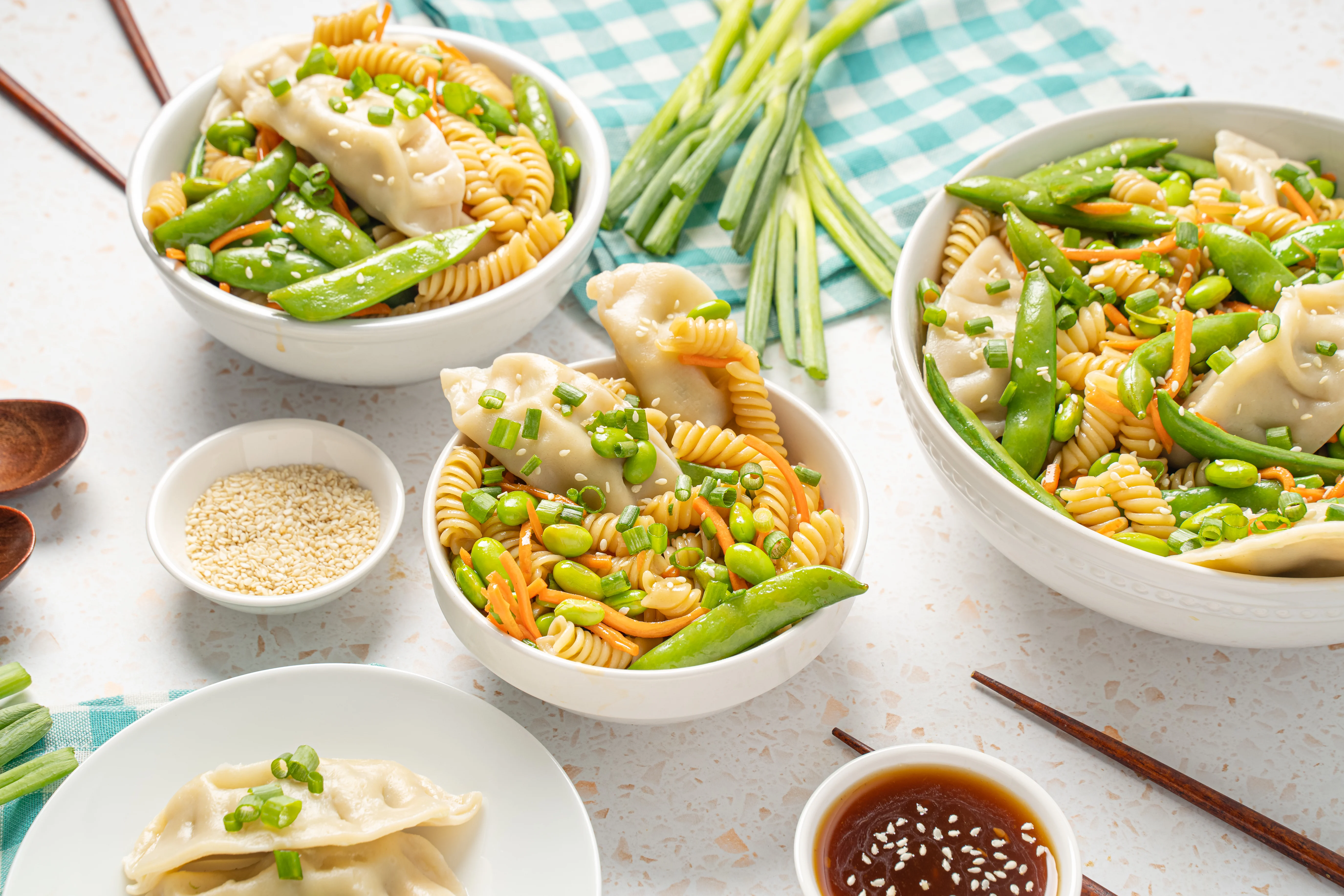 Potsticker Pasta Salad | Holy Recipe