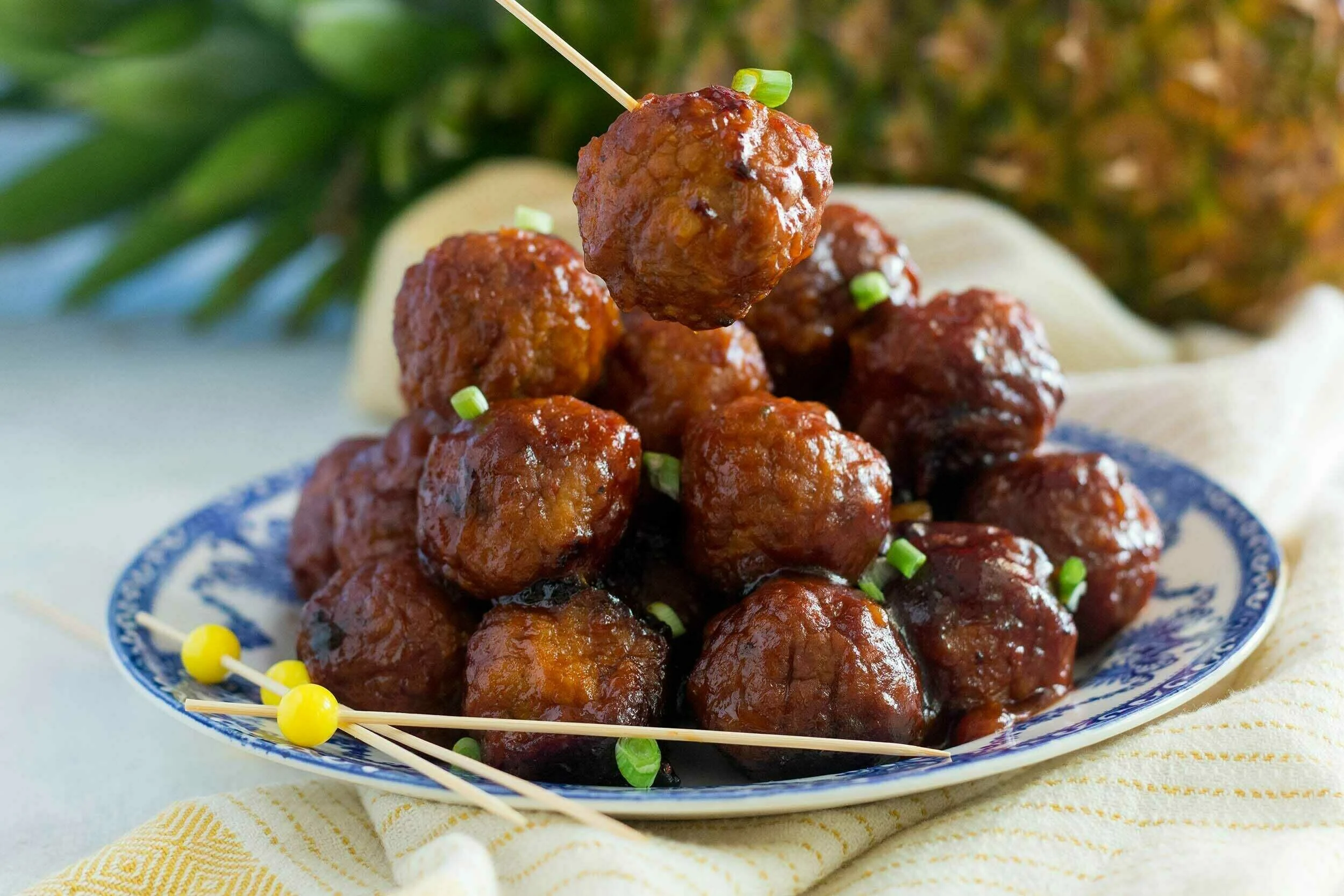 Potluck Hawaiian Meatballs | Holy Recipe
