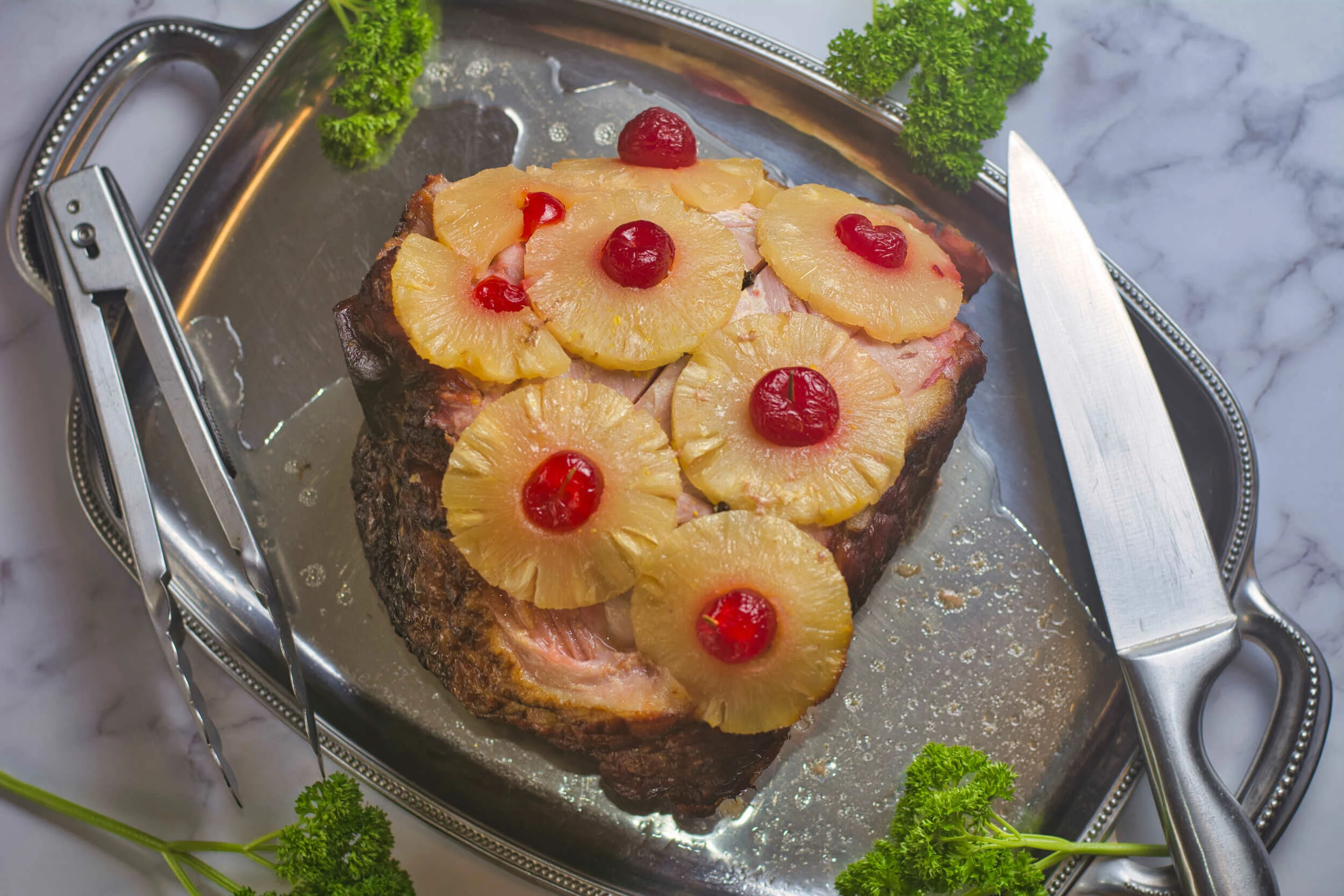 Pineapple Honey-Glazed Ham | Command Cooking