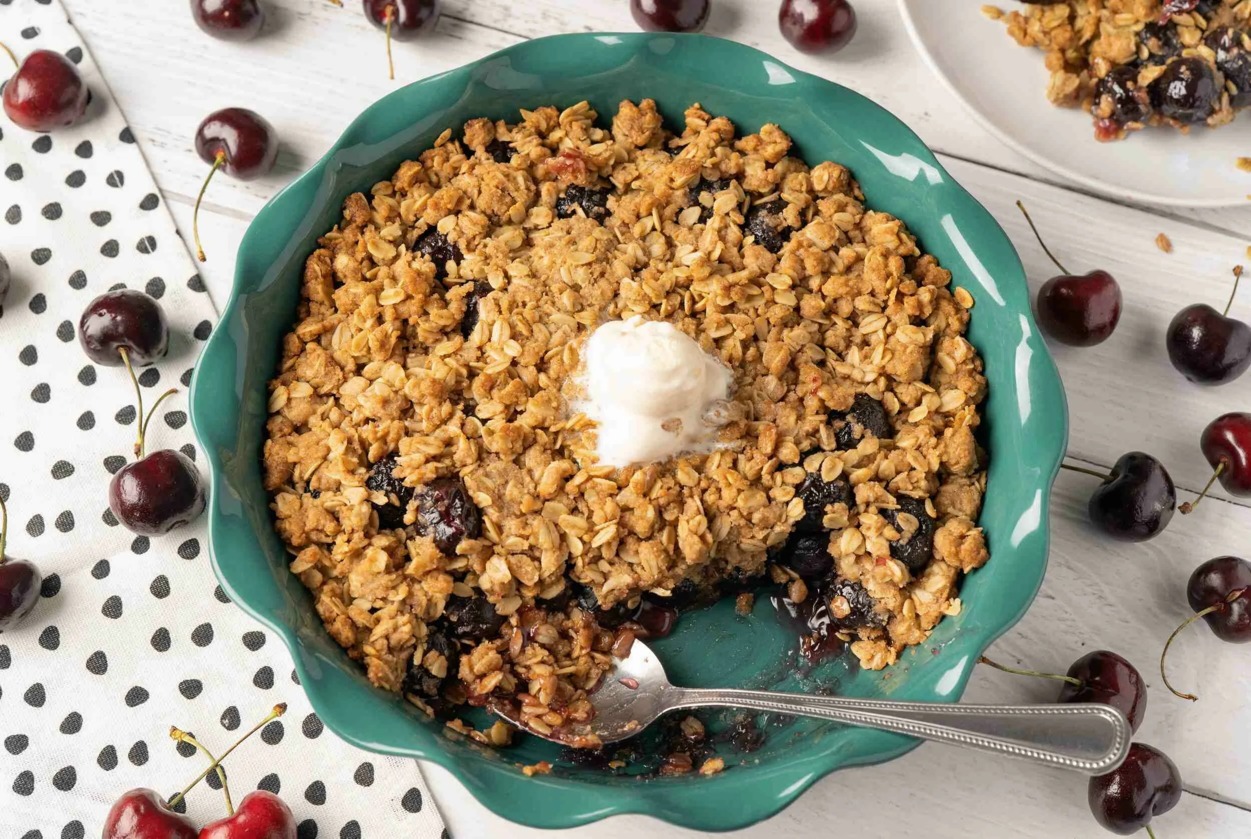 Old-Fashioned Cherry Crisp | Command Cooking