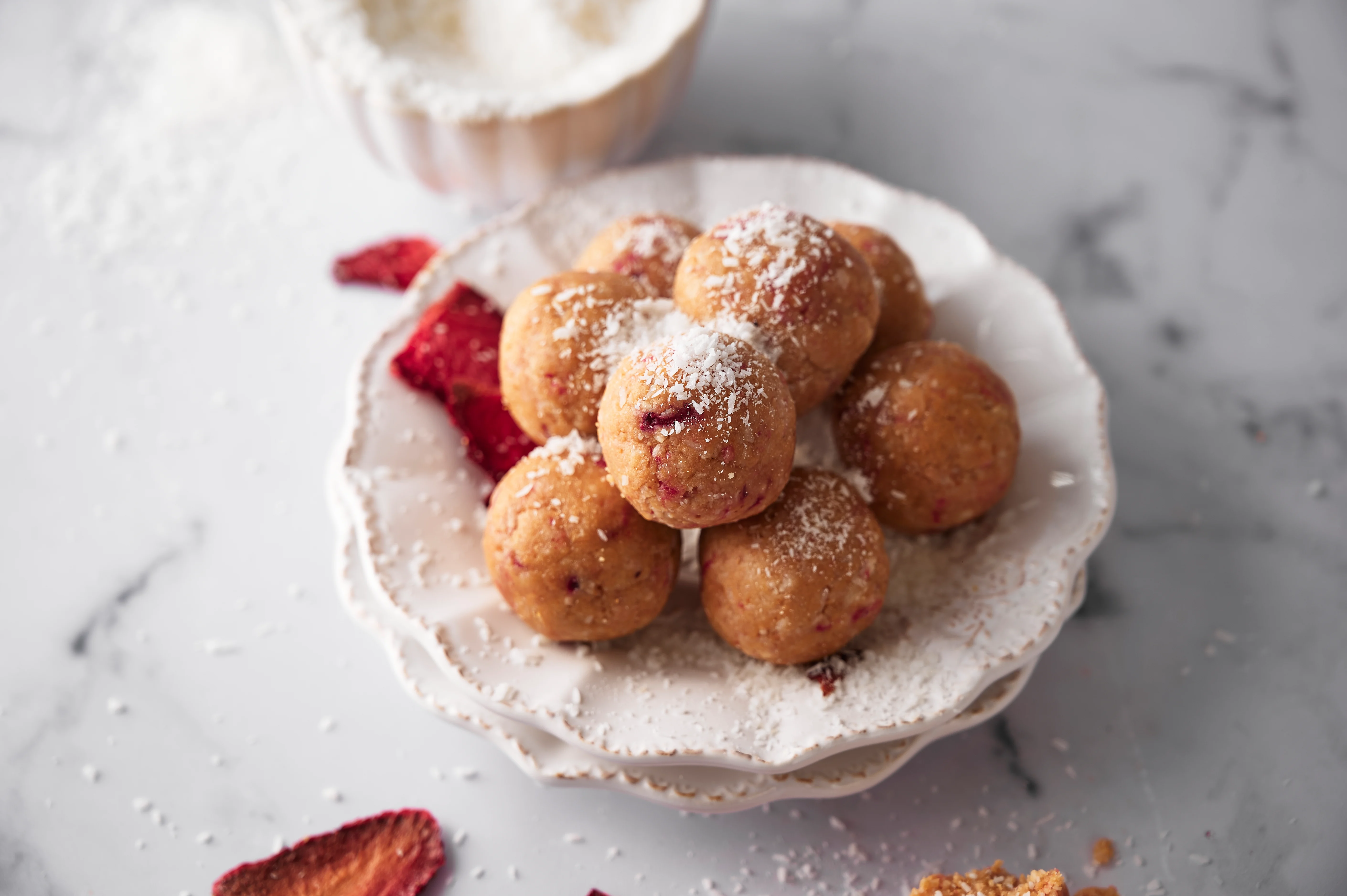 Pink Protein Bites | Holy Recipe