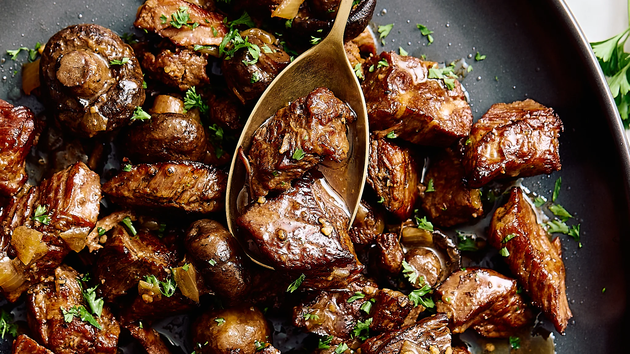 Slow Cooker Steak Bites | Holy Recipe