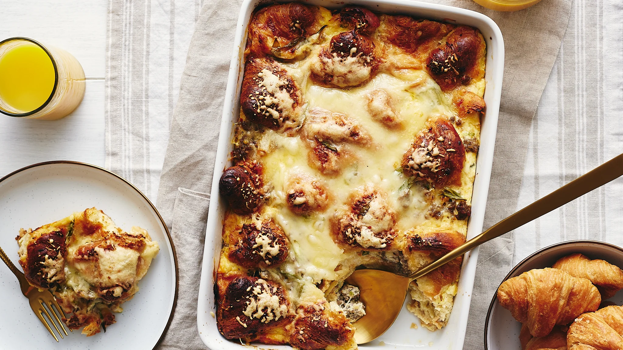 Jimmy Dean® Croissant Casserole | Holy Recipe