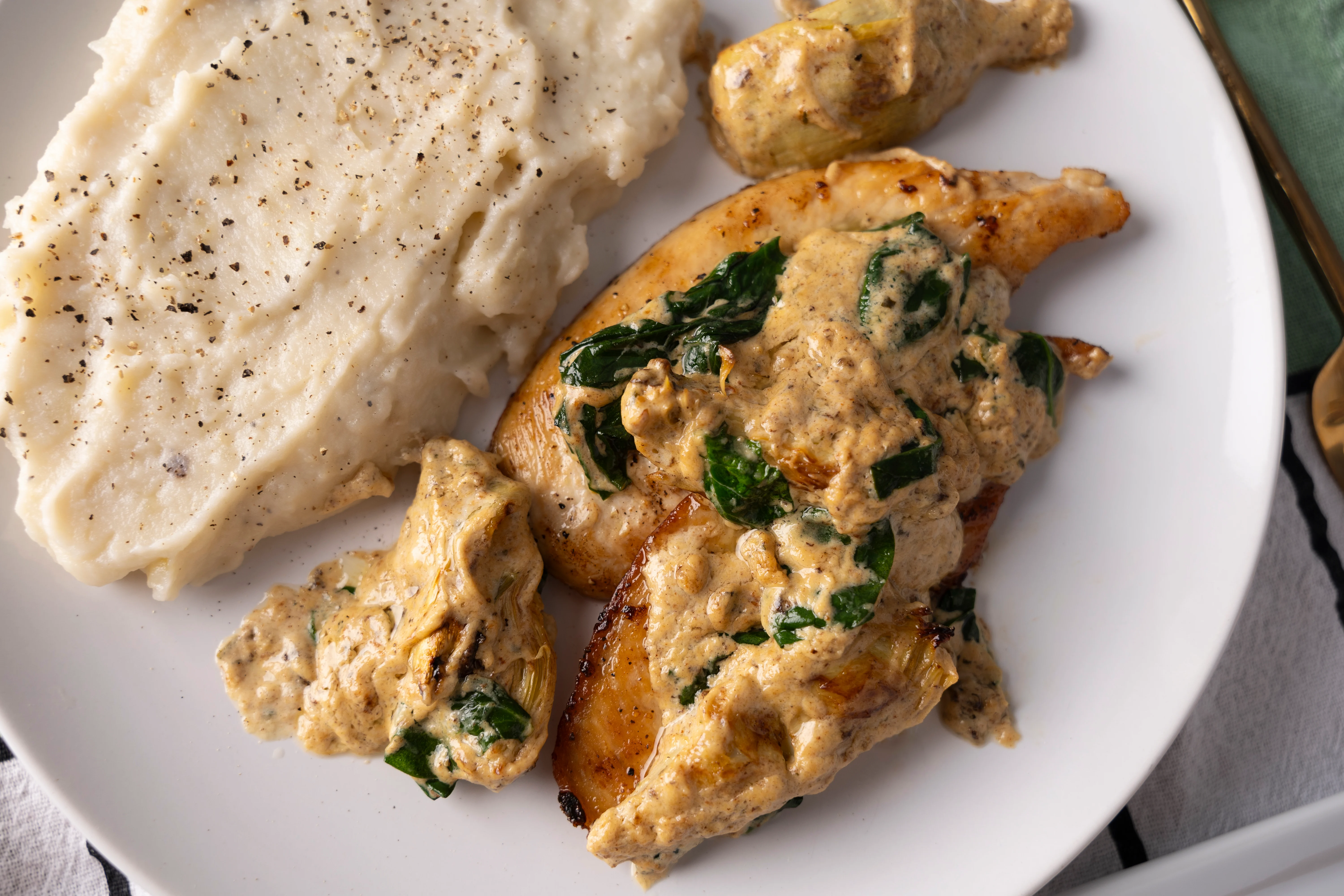 Creamy Spinach & Artichoke Chicken | Holy Recipe