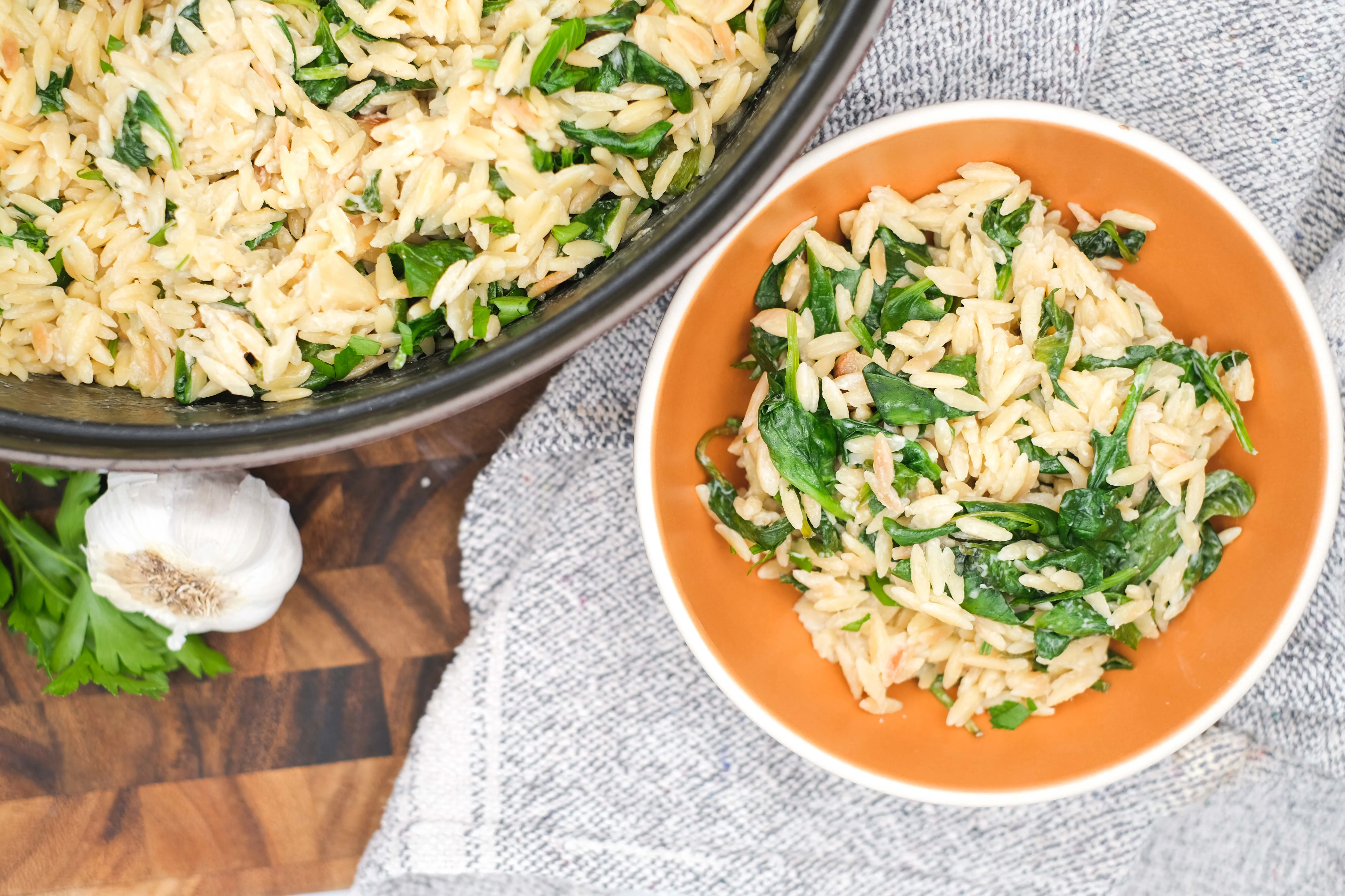 Garlic & Spinach Orzo | Command Cooking
