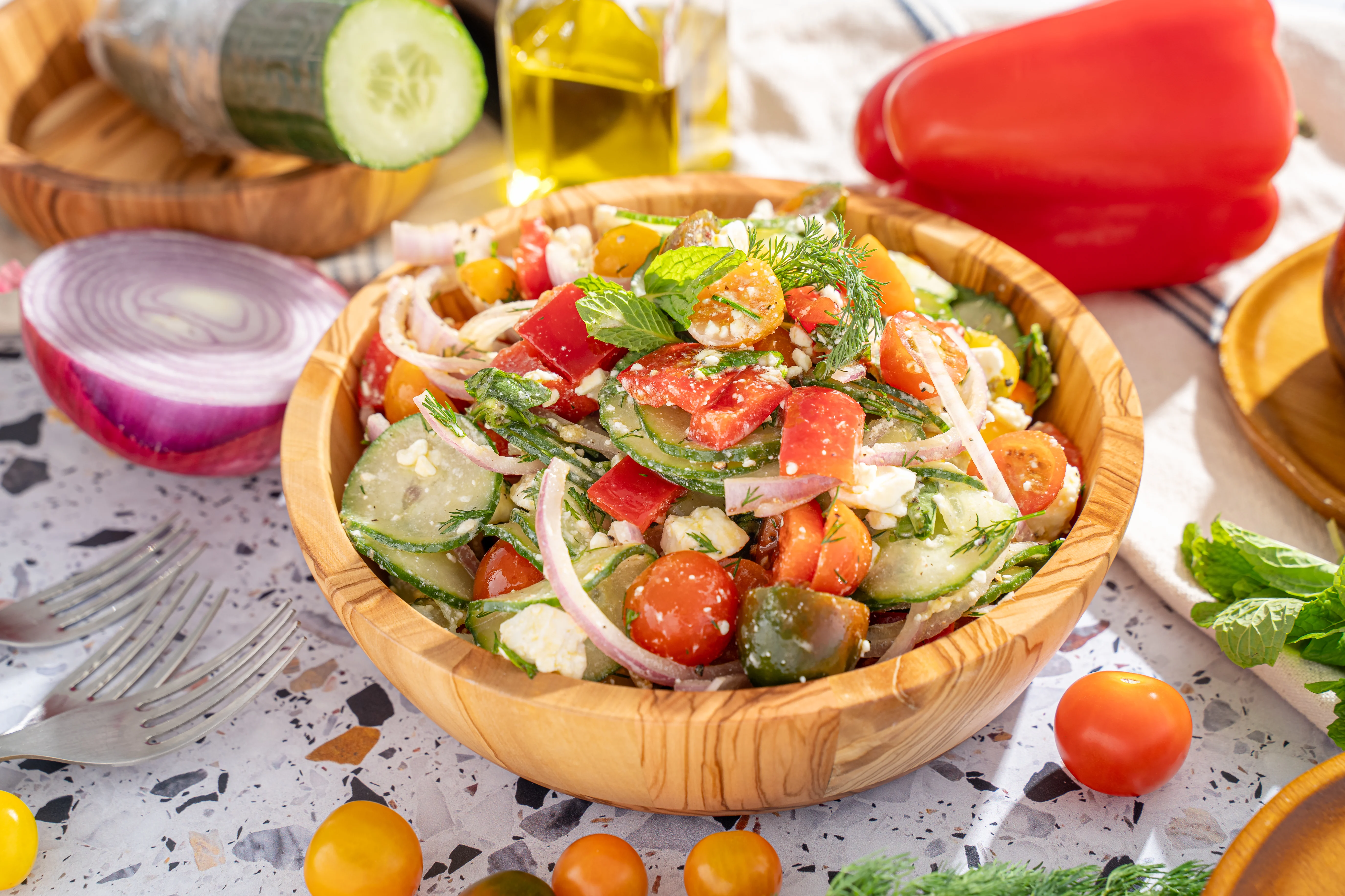 Greek Tomato Salad | Mama's Cooking