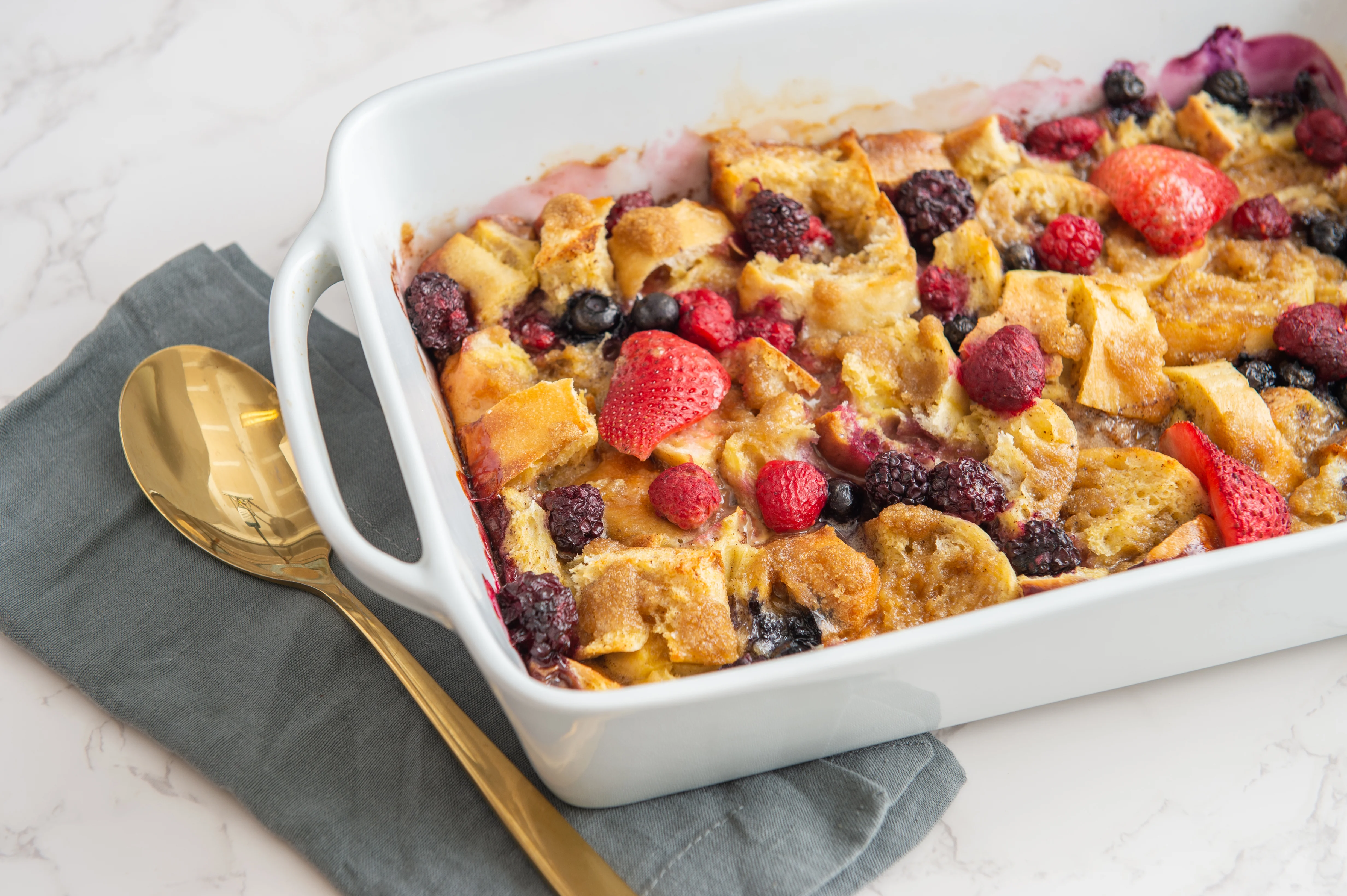 Mixed Berry French Toast Bake | Command Cooking