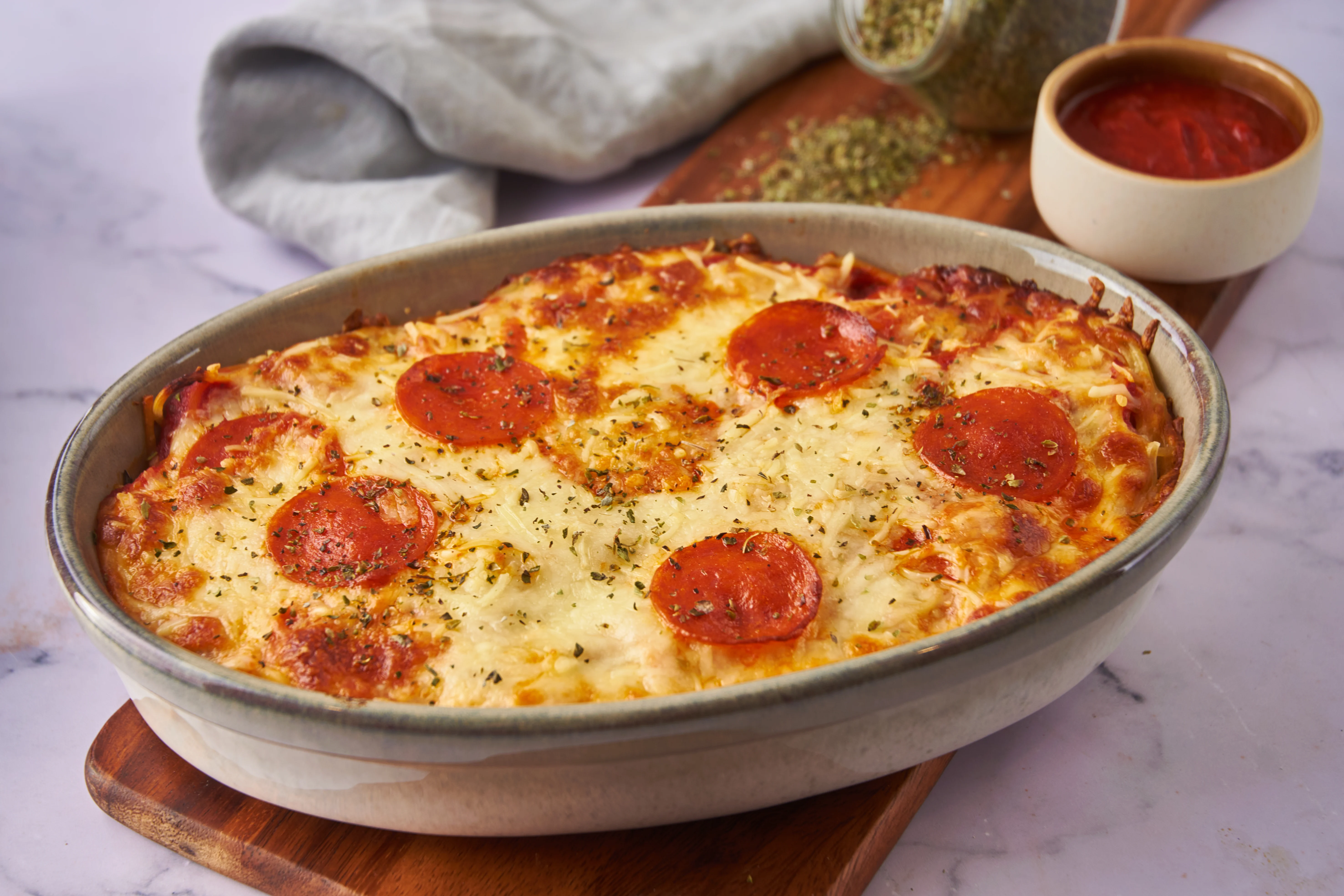 Papa's Pizza Spaghetti Bake | Cooking Professionally