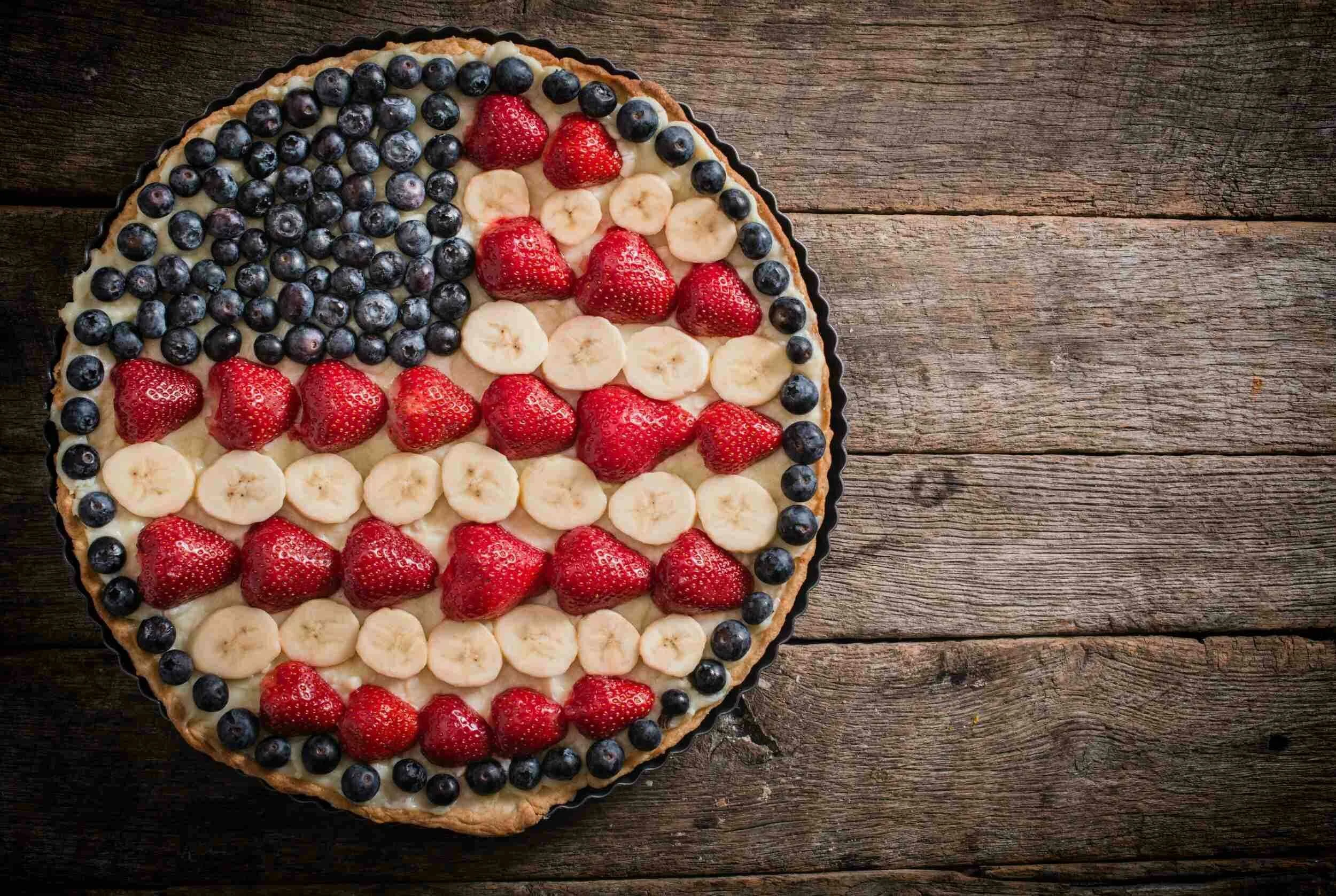 American Flag Fruit Pizza | Mama's Cooking