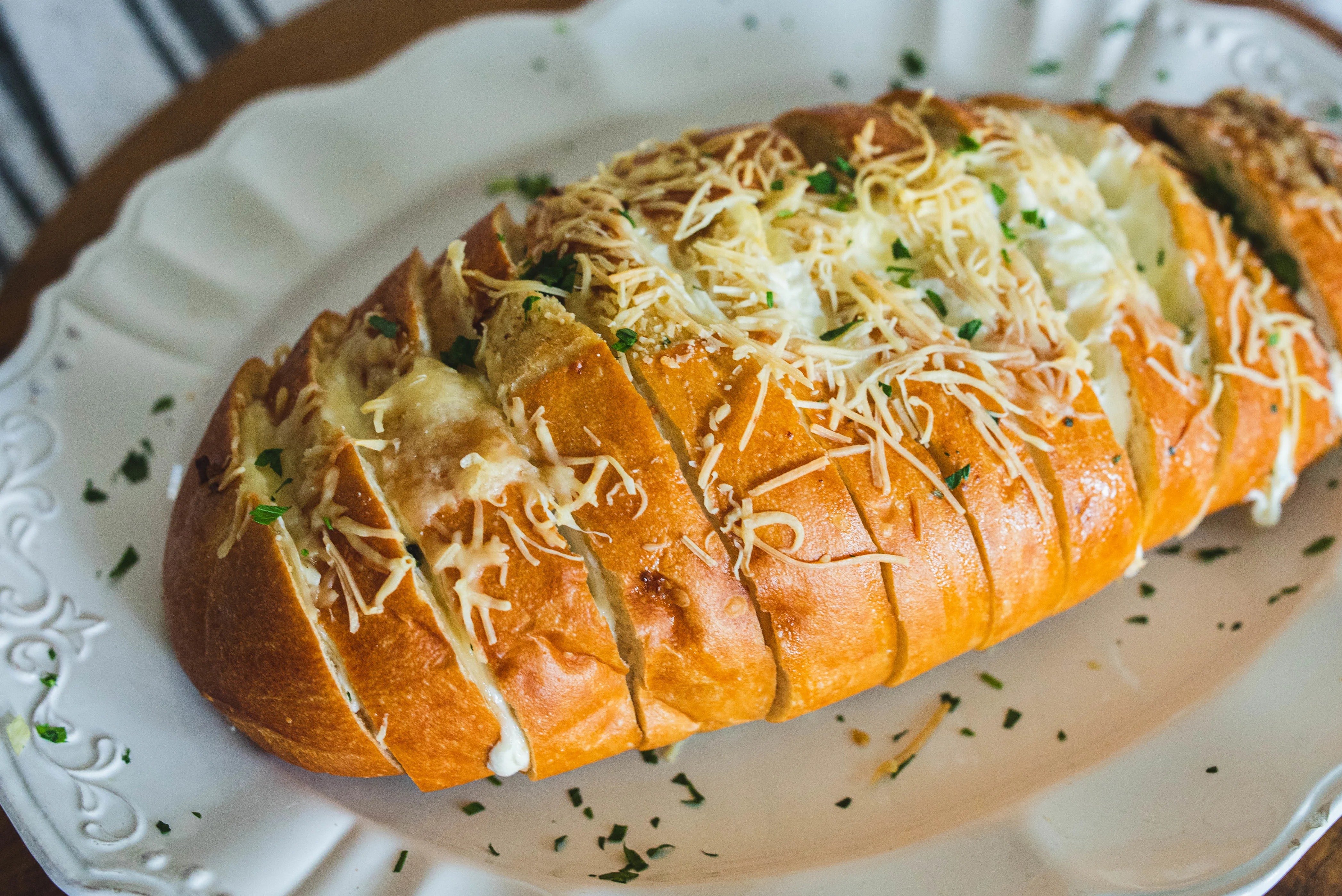 Hasselback Cheesy Bread | Holy Recipe