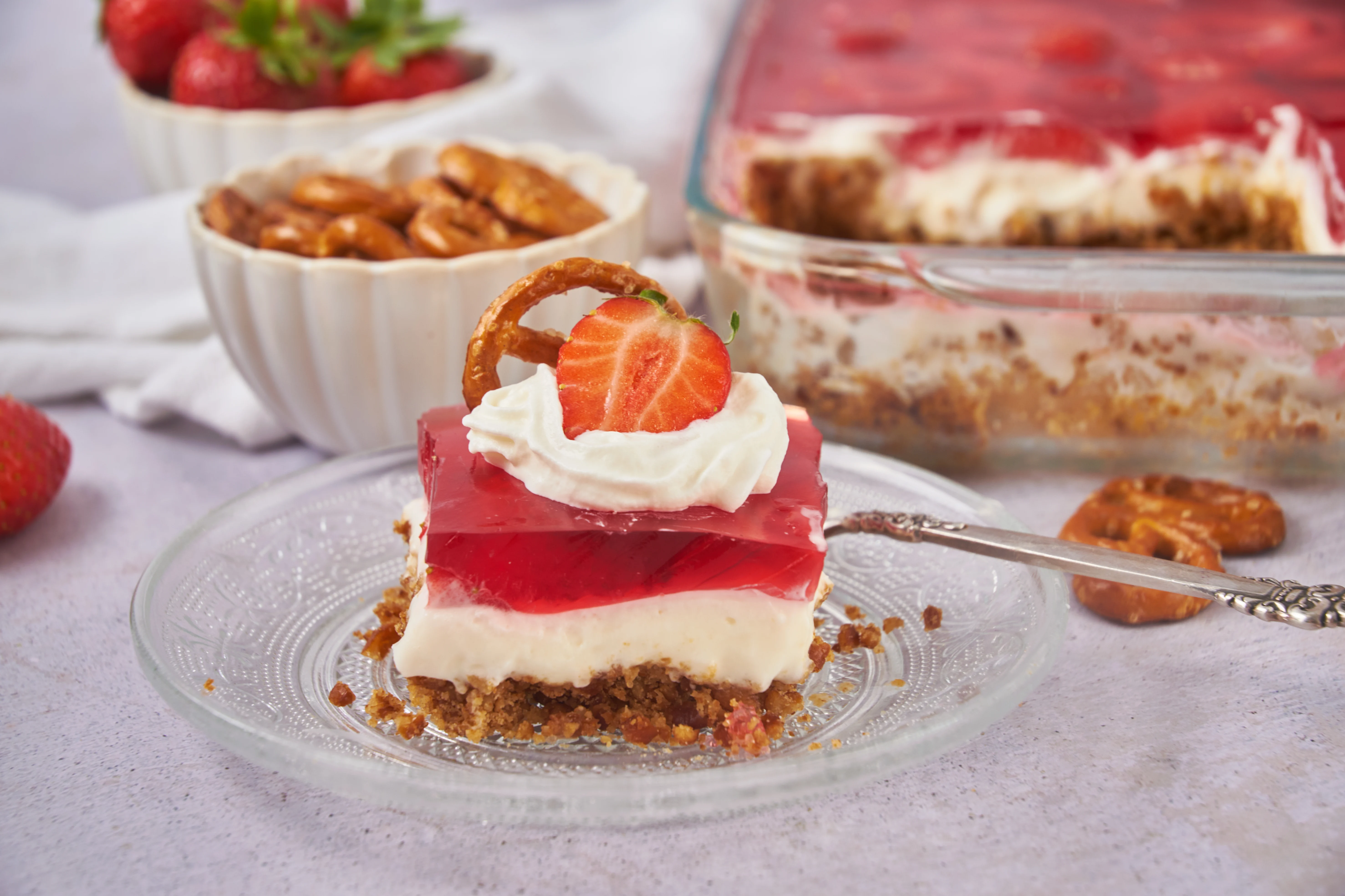 Classic Strawberry Pretzel Delight | Holy Recipe