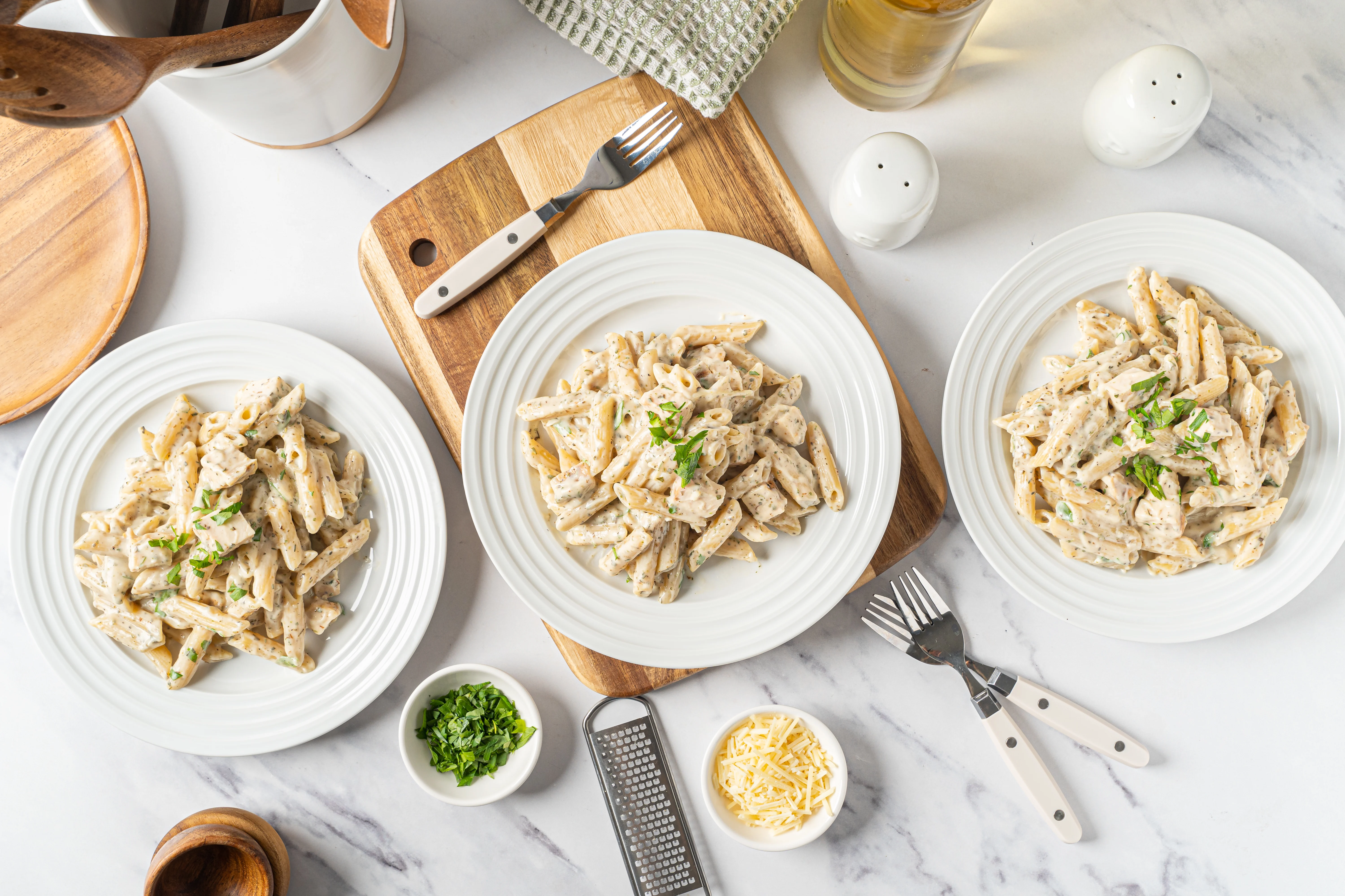 Penne Chicken Alfredo | Command Cooking