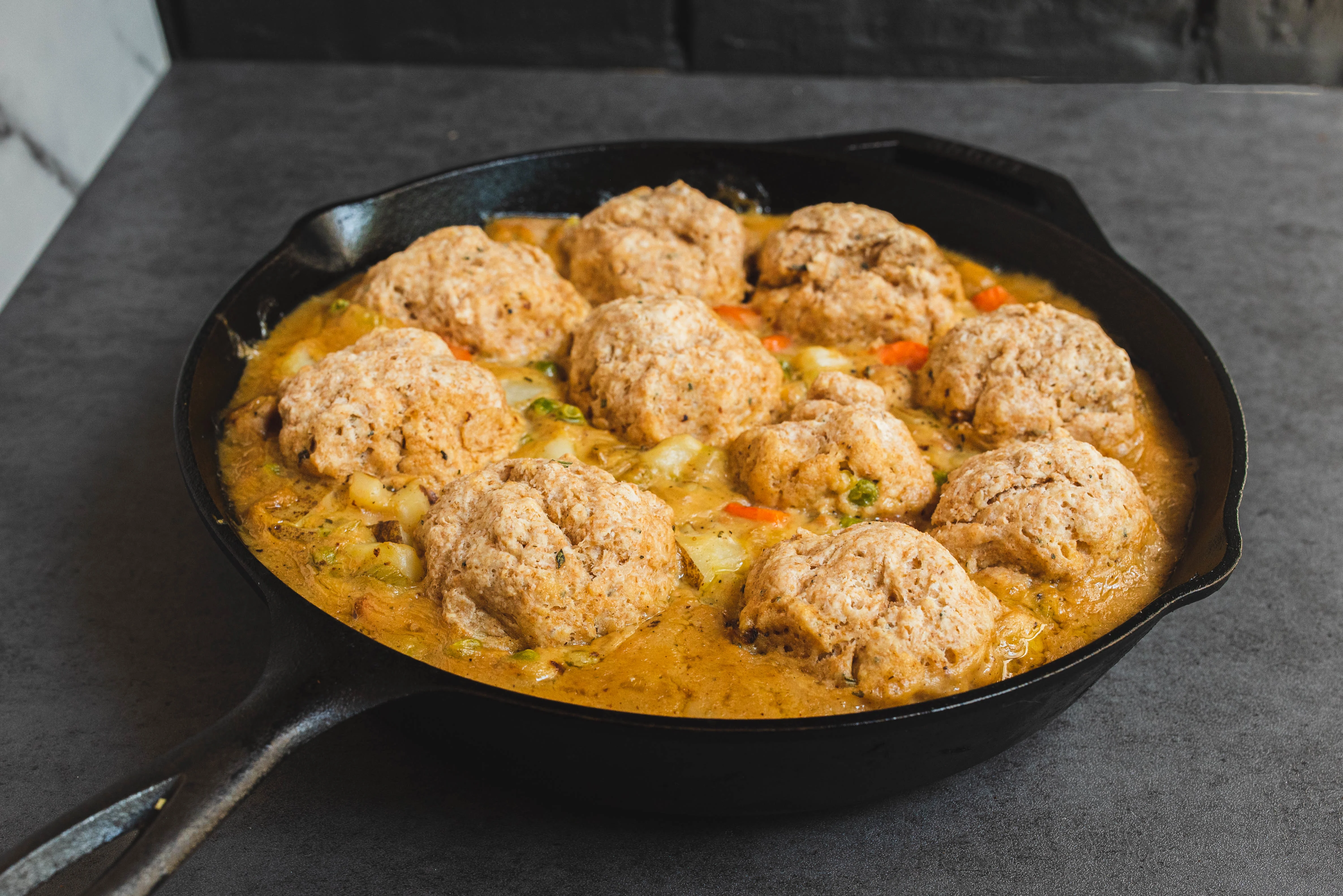 Sinful Pot Pie N' Biscuits | Command Cooking