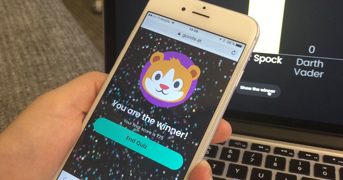 Quiz your audience during presentations - Mentimeter