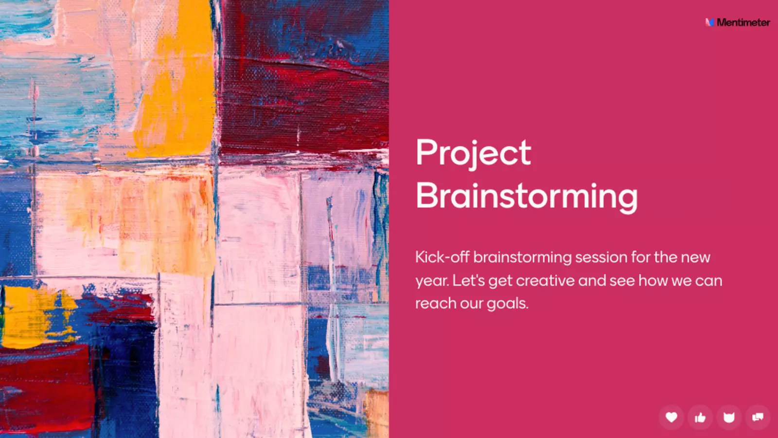 Project Brainstorming Session Template - Mentimeter