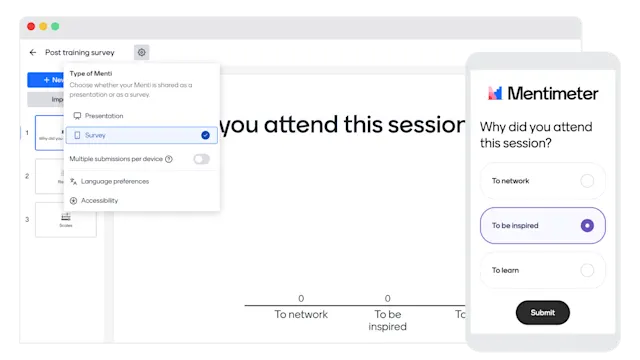 Survey Maker: Create Live Questionnaires for Free - Mentimeter