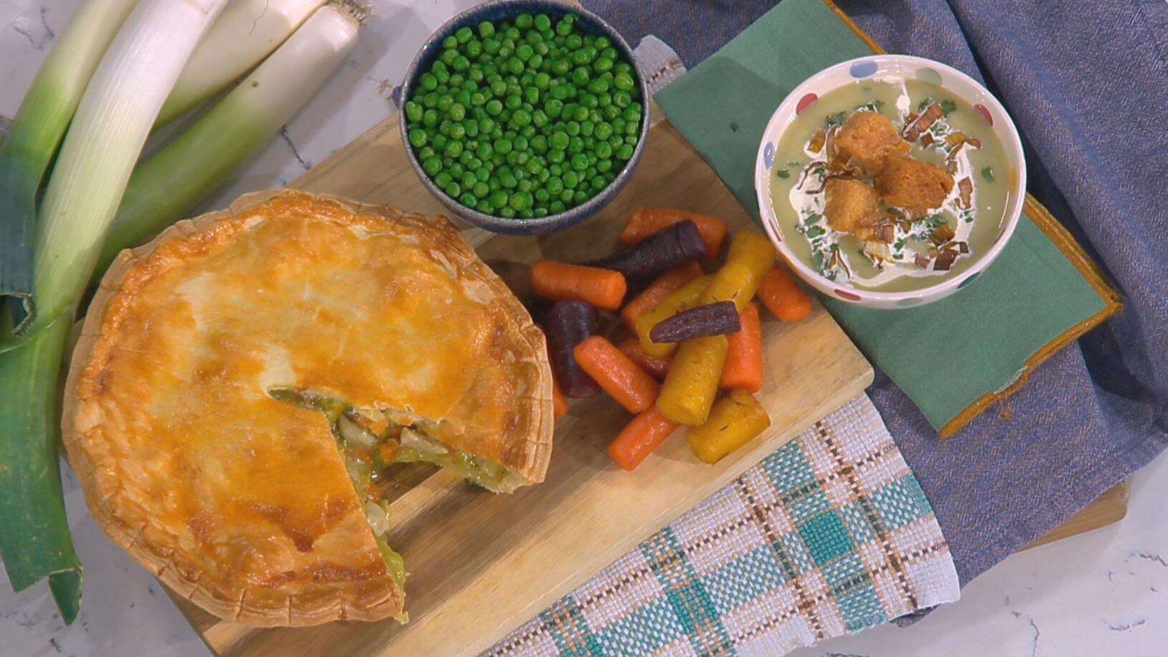 Phil Vickery's chicken and leek pot pie & leek and potato soup | This ...