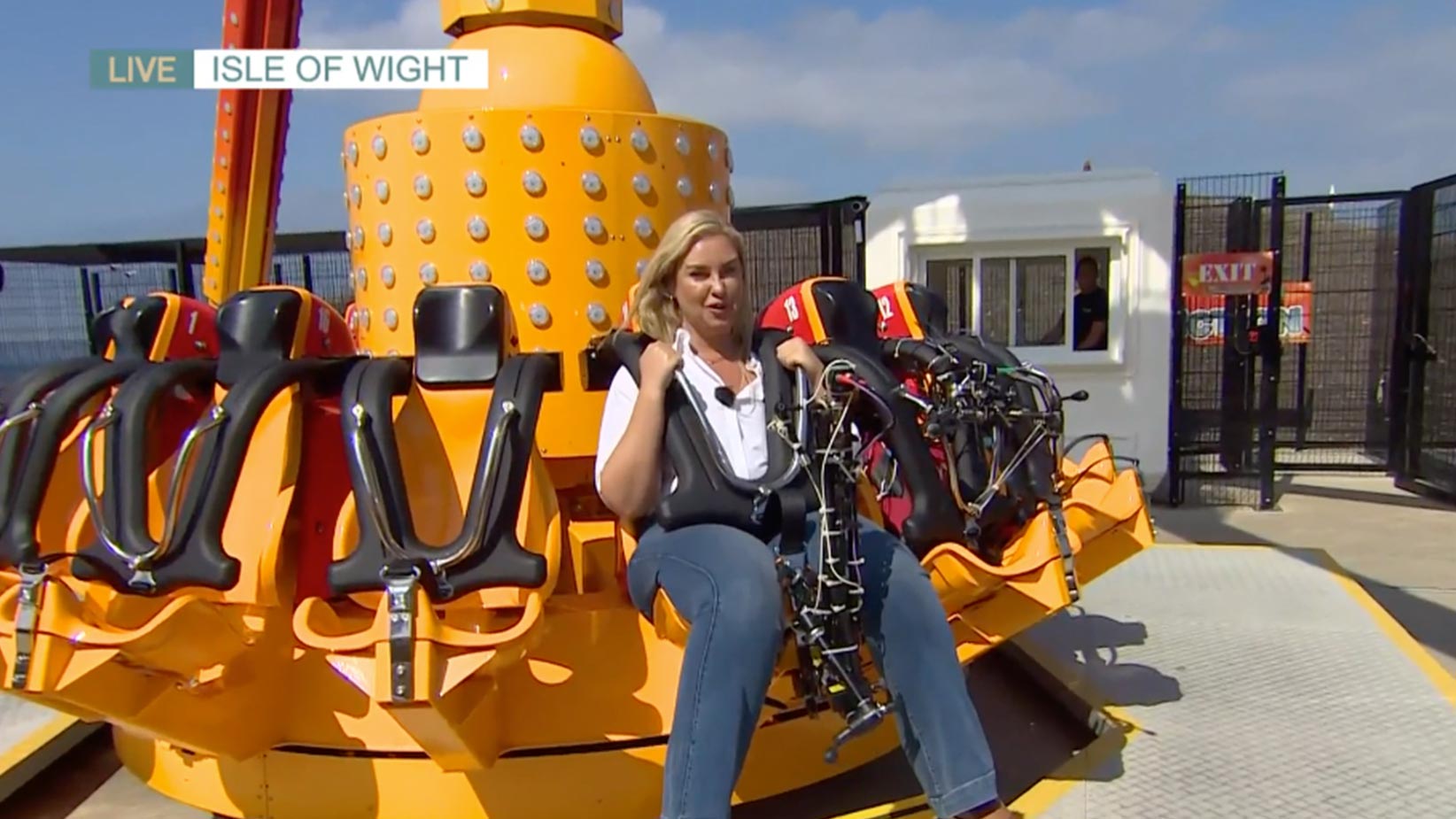 Josie Takes On Brand New Ride Extinction In The Uks Oldest Theme Park This Morning