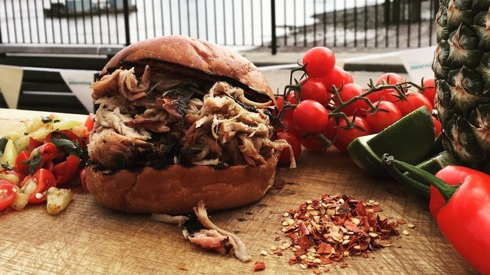 DJ BBQ's pulled pork, Mix of Rad and pineapple salsa | This Morning