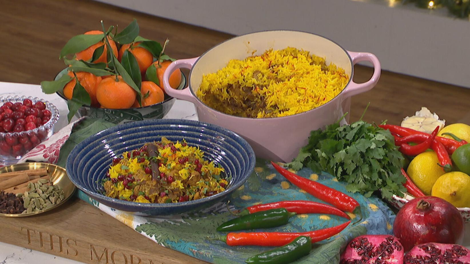 Nisha Katona's festive turkey and cranberry biryani | This Morning