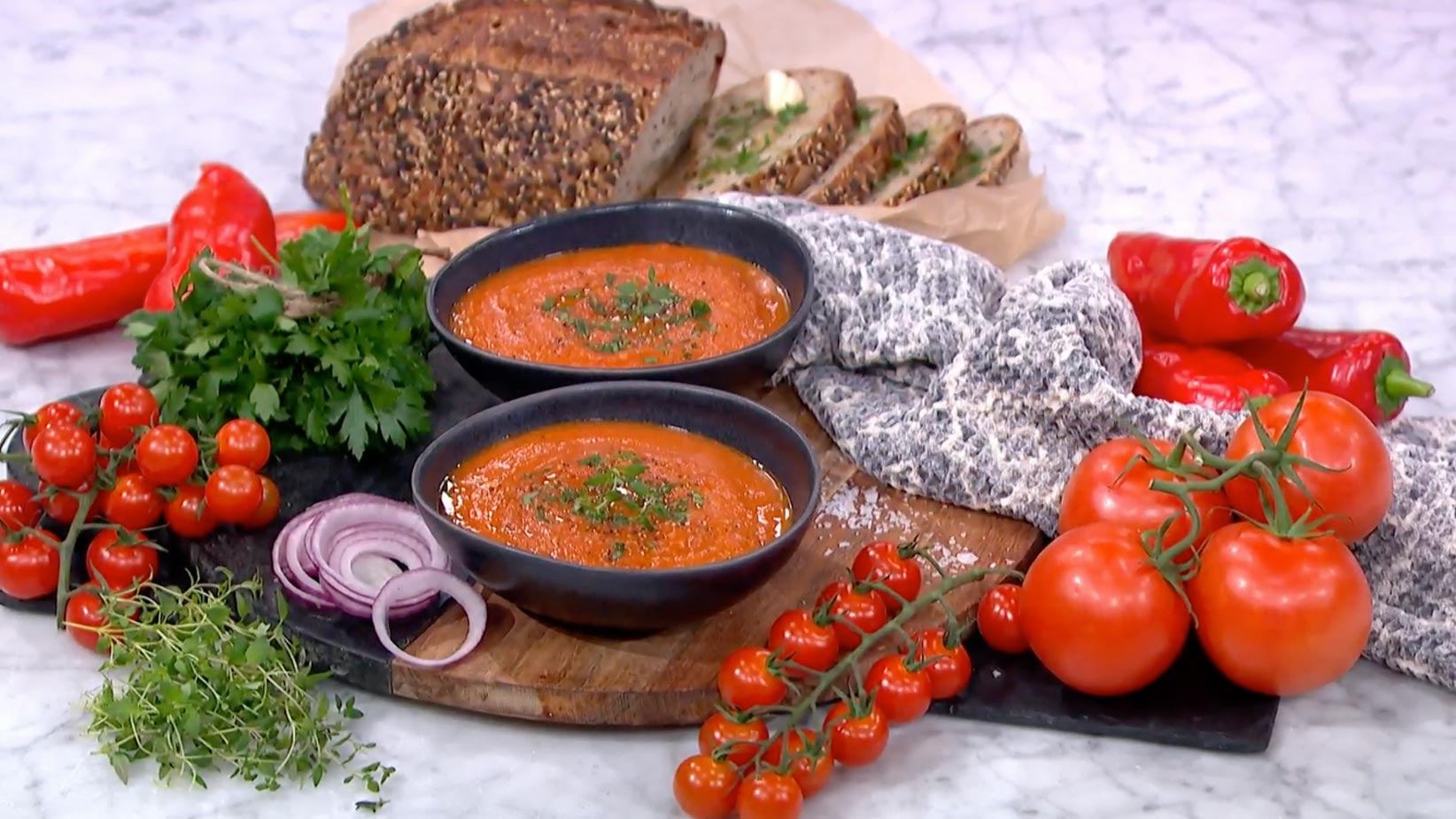 April Jackson’s spicy tomato soup | This Morning