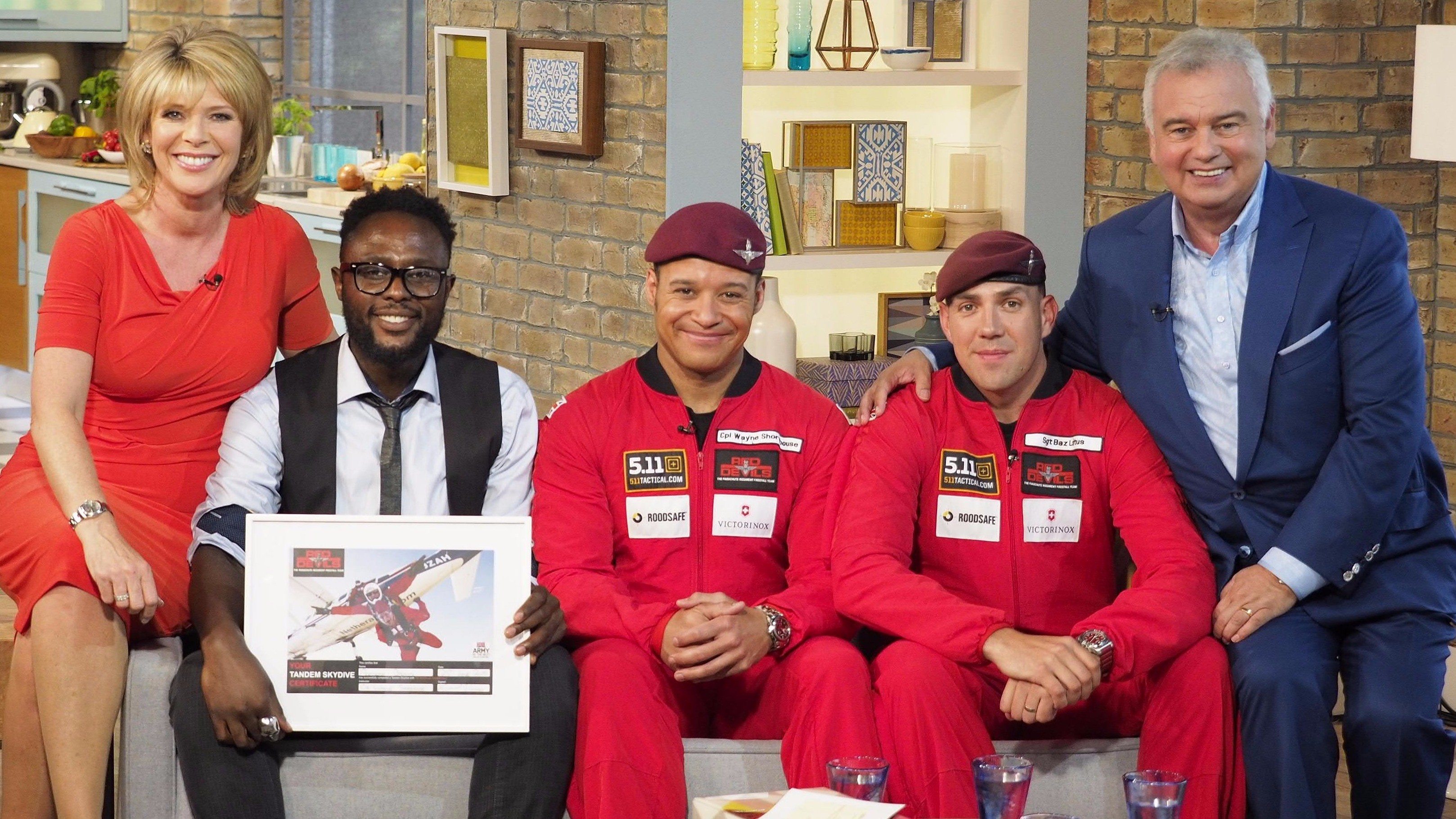 The Red Devils fly into the studio | This Morning