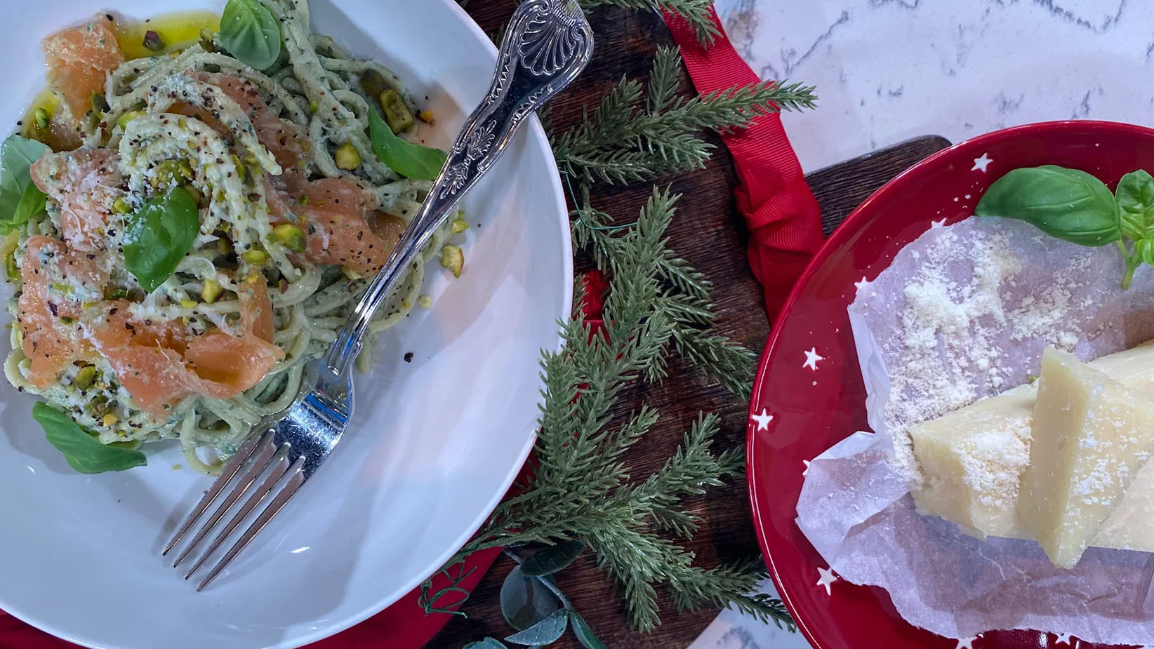 Vito Coppola’s smoked salmon with pistachio pasta | This Morning