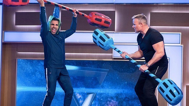 Gladiators, ready! Dr Ranj takes on Ace in Pugil Sticks challenge ...