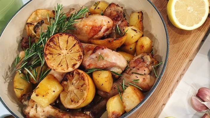 Gino's lemon chicken with honey and rosemary | This Morning