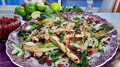 Gok's speedy chicken satay salad | This Morning