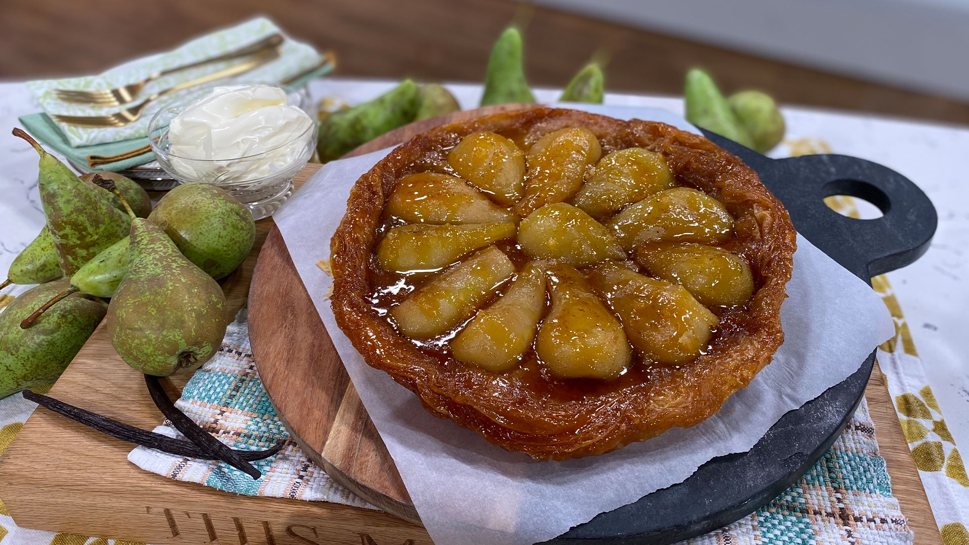 Clodagh McKenna five-ingredient pear tarte tatin | This Morning