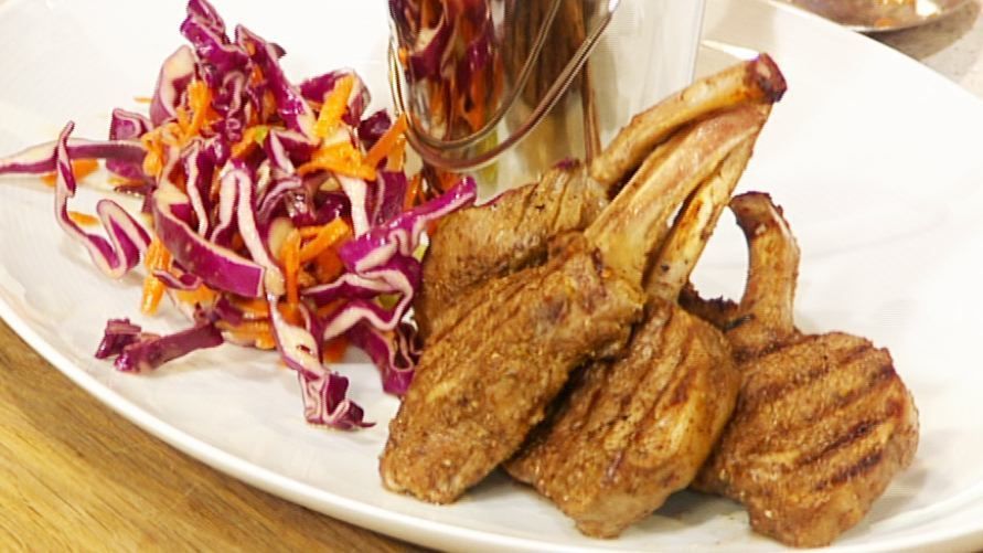 Asian lamb chops with sweet potato wedges | This Morning