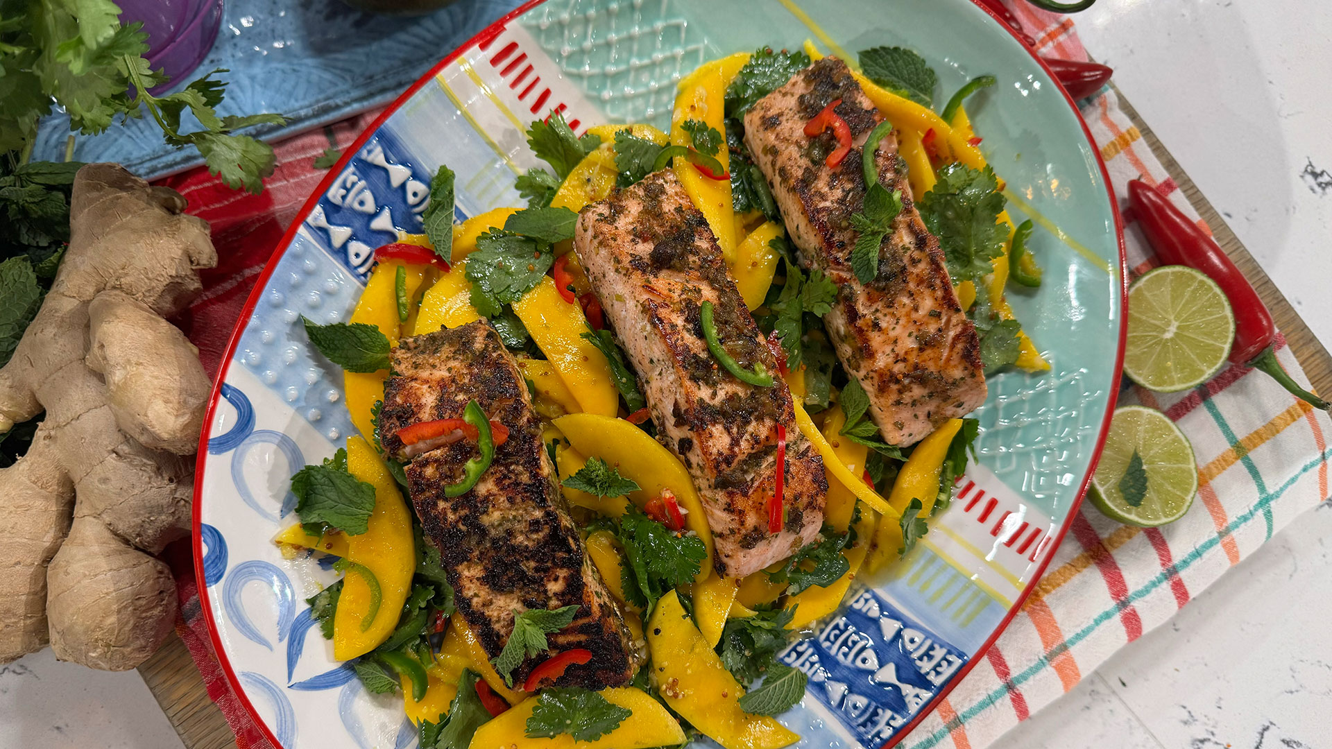 Levi Roots’ sizzling jerk salmon | This Morning