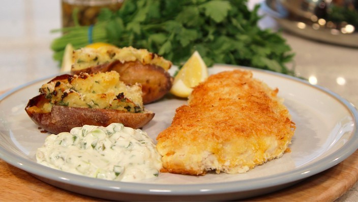 Pan-fried haddock with twice-baked spuds | This Morning