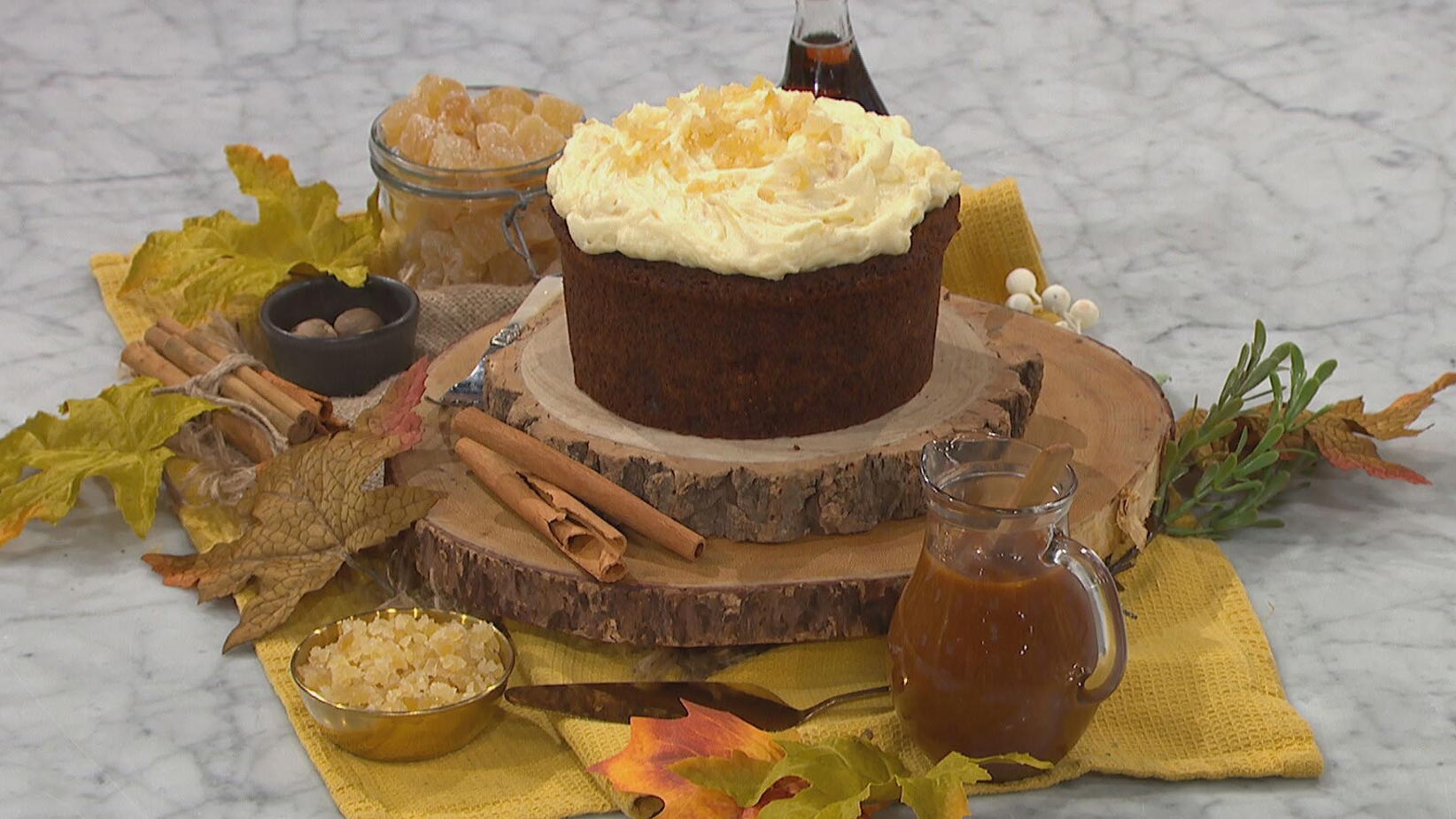 April Jackson’s salted caramel and ginger cake | This Morning