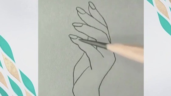 Can you recreate the viral sketch of a hand? | This Morning