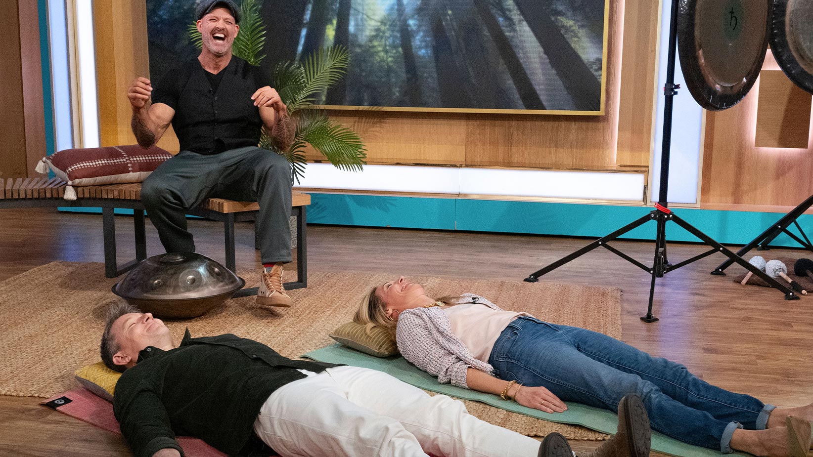 James Crossley on swapping Gladiators for gong baths! | This Morning