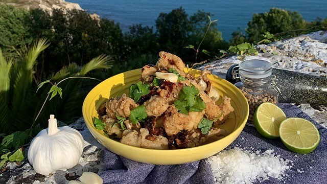 John Torode's salt and pepper squid, served with a margarita | This Morning
