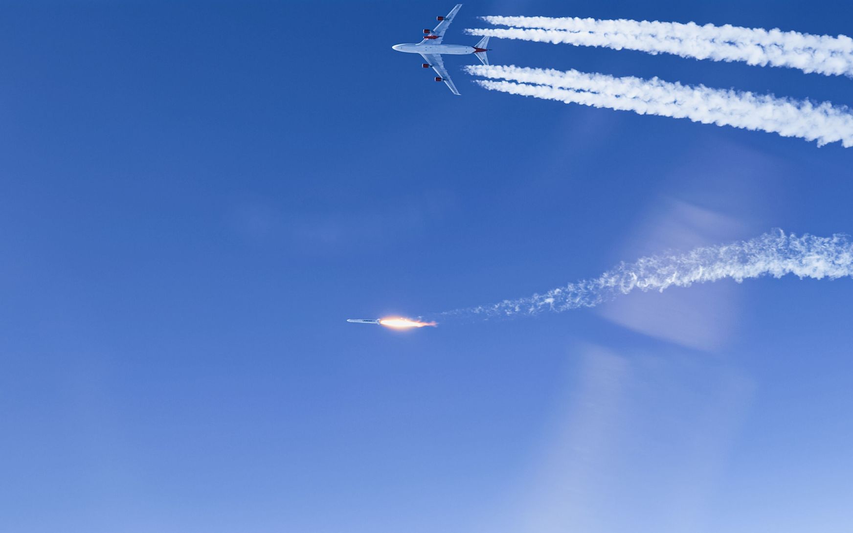 What did Virgin Orbit launch into space? | Virgin