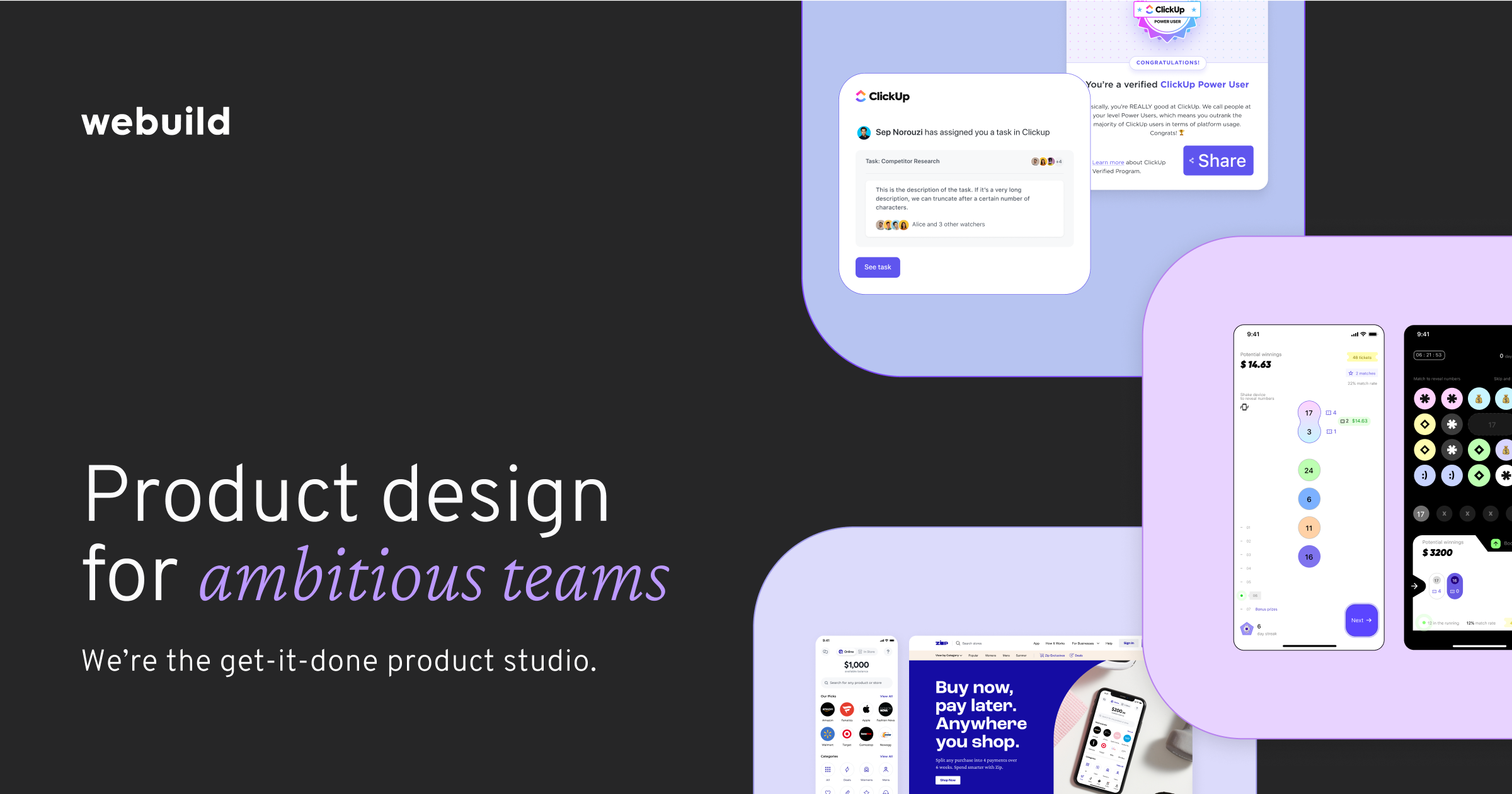 webuild - product design for startups