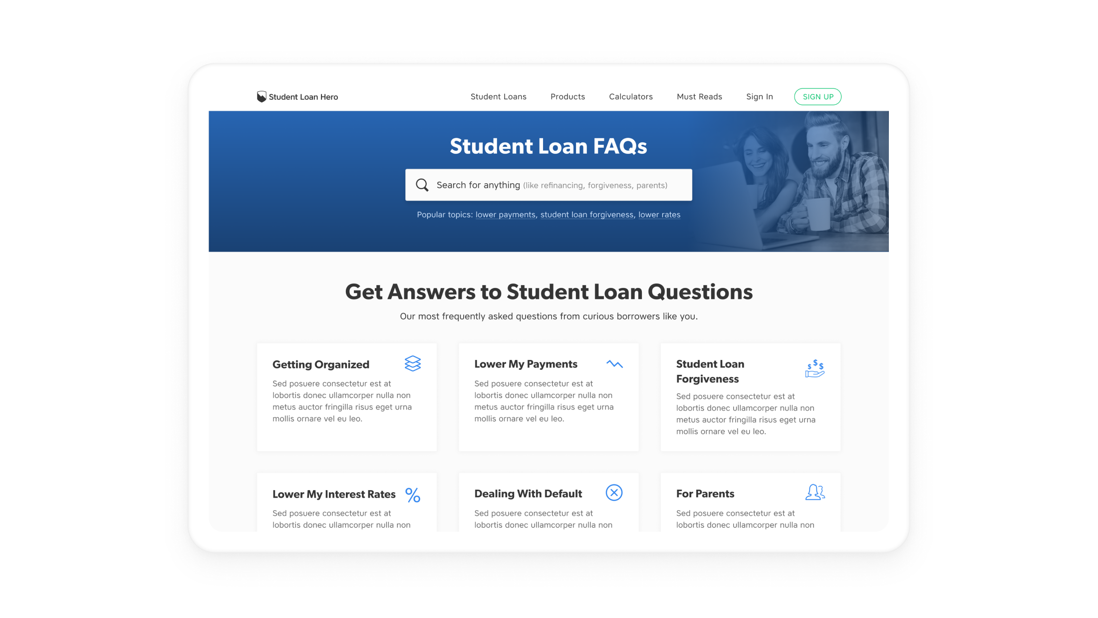 Student Loan Hero | webuild - product design for startups