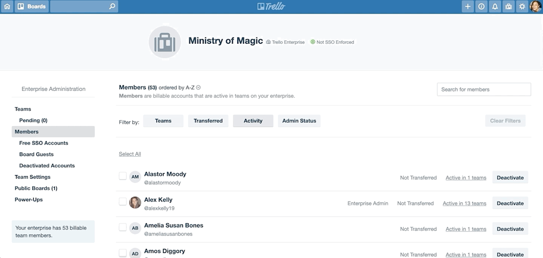 Enterprise Admins and the Trello Enterprise Admin Dashboard | Trello