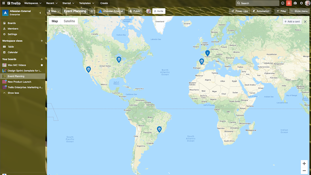 Map View: Create a Map with Pins | Trello