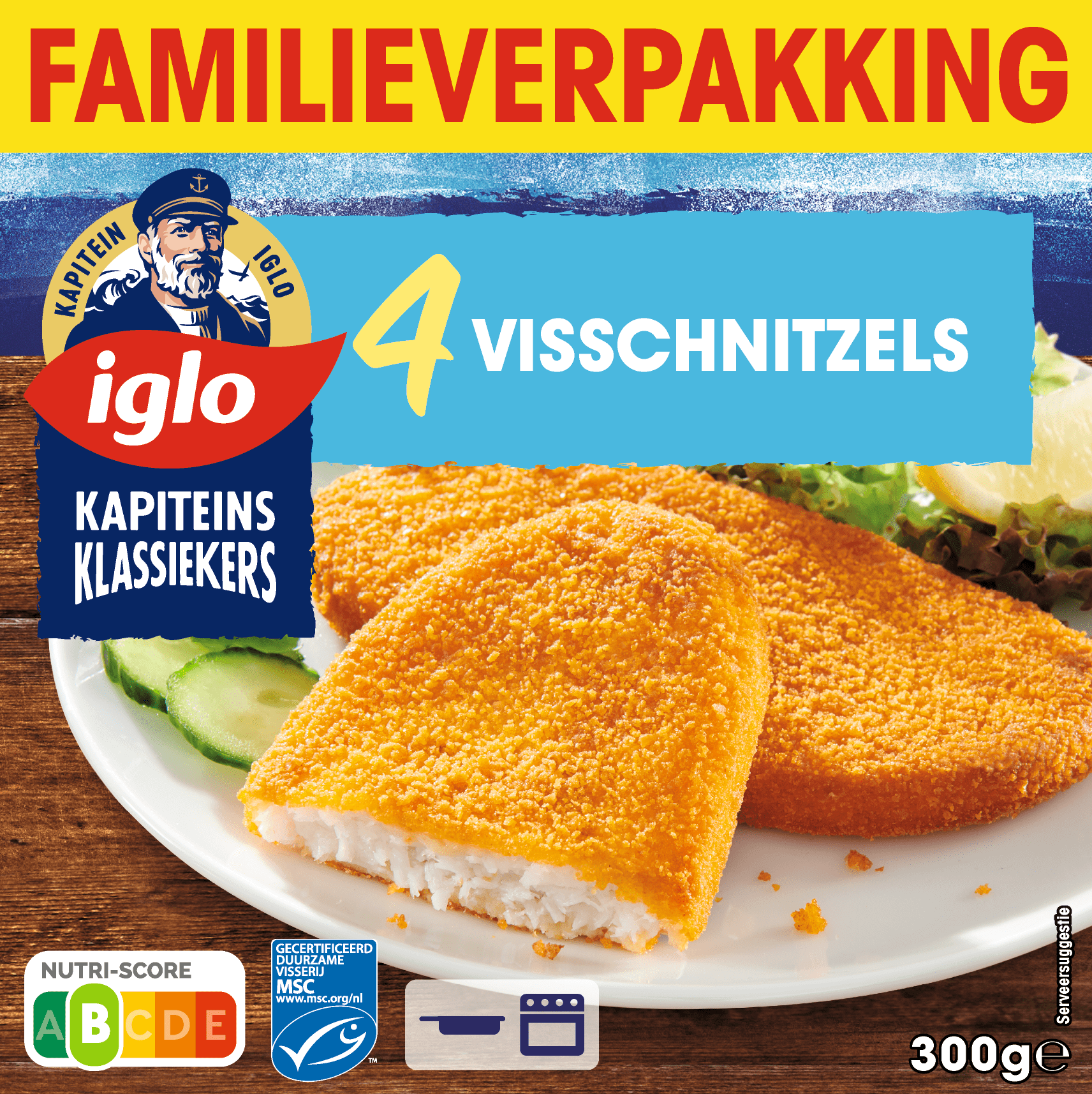 Iglo Kapitein Klassiekers Visschnitzel Per Pak 300 g